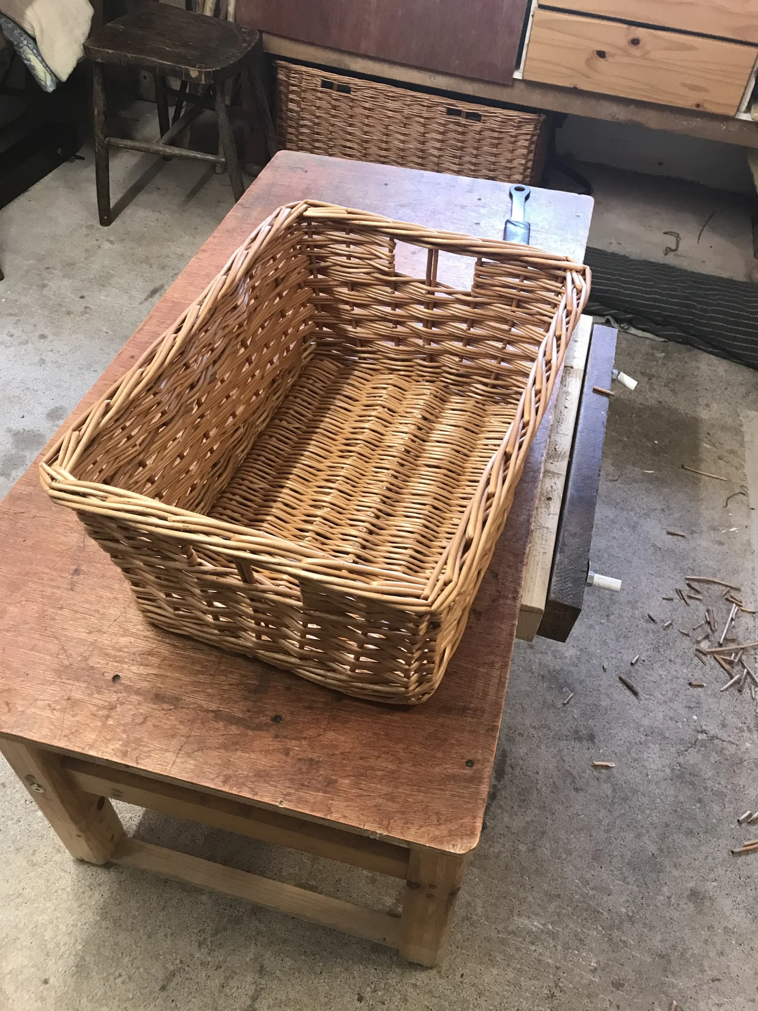 bespoke storage baskets, made to measure — Geoff Travers Basket maker