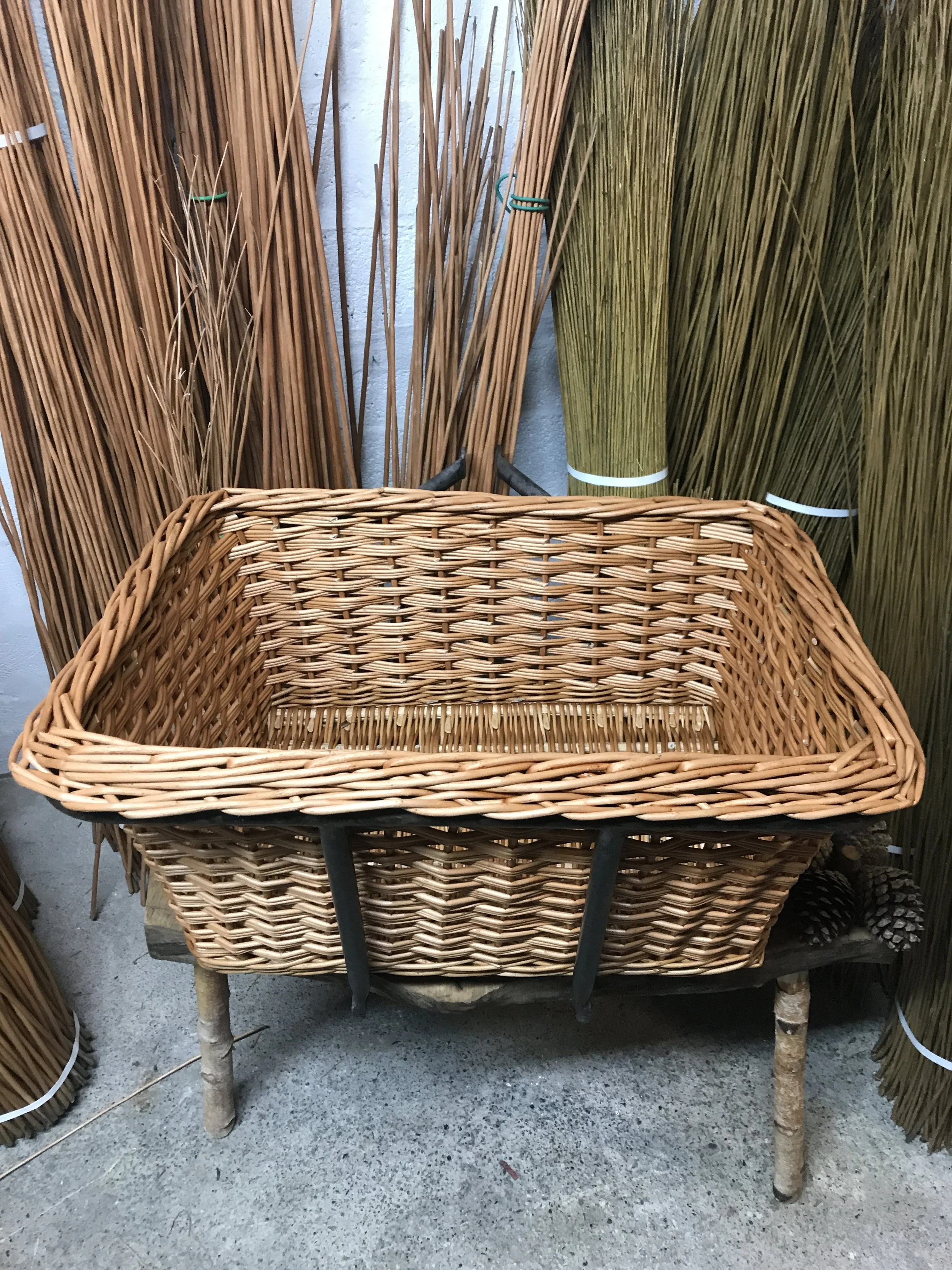 bespoke storage baskets, made to measure — Geoff Travers Basket maker