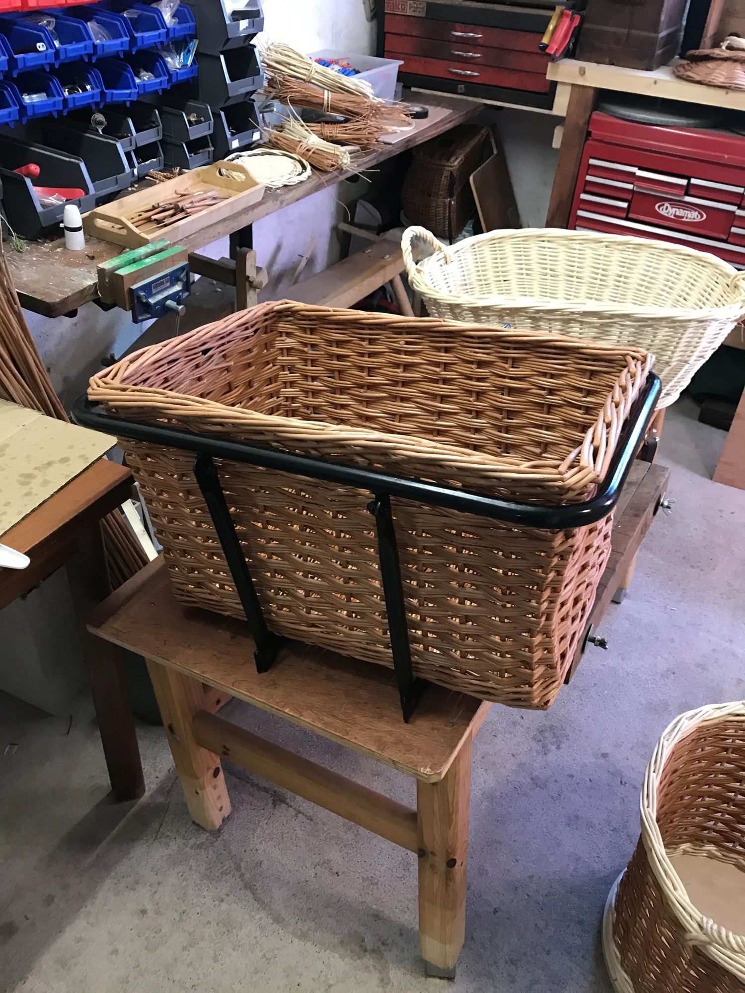 bespoke storage baskets, made to measure — Geoff Travers Basket maker