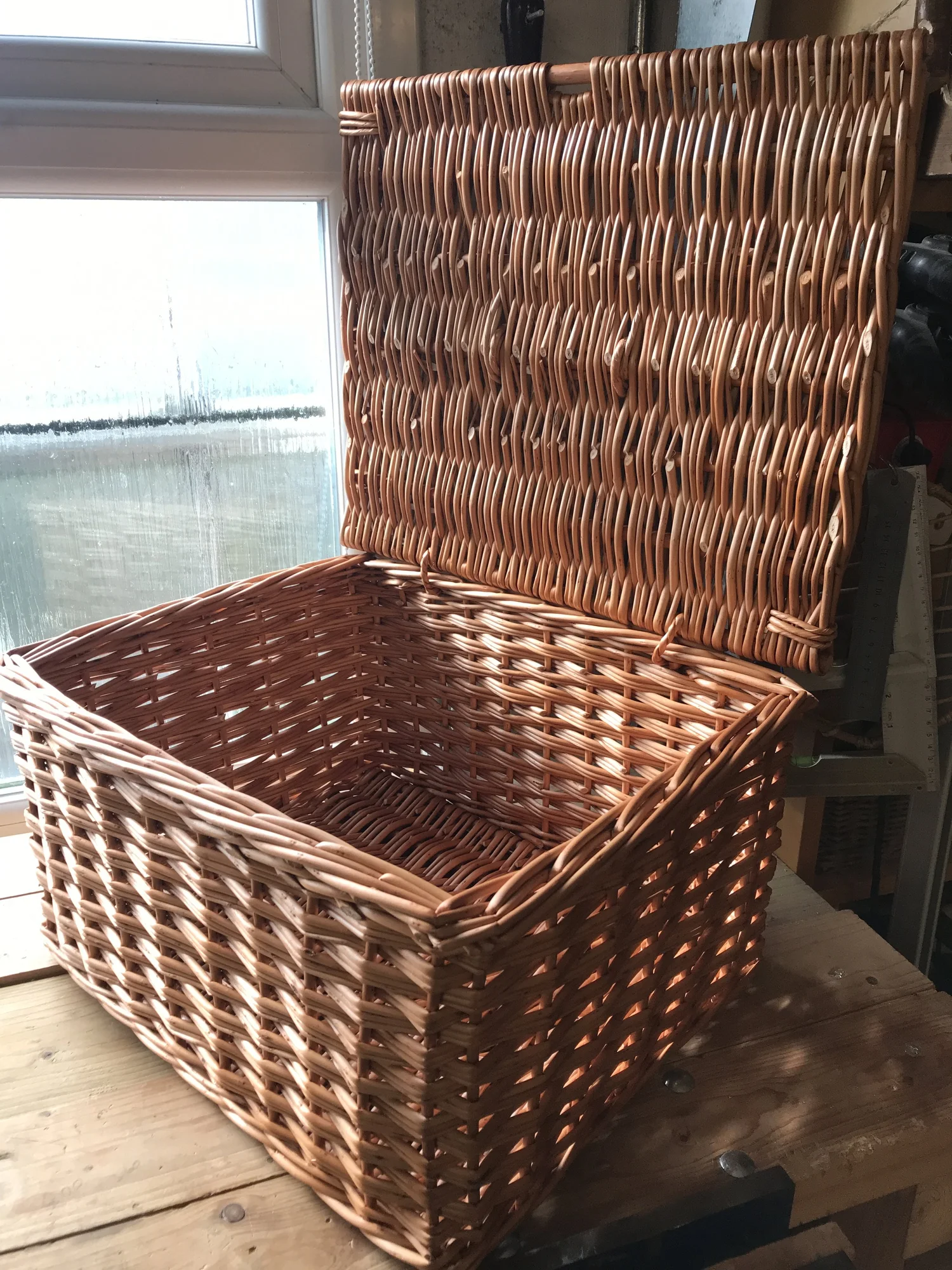 bespoke storage baskets, made to measure — Geoff Travers Basket maker