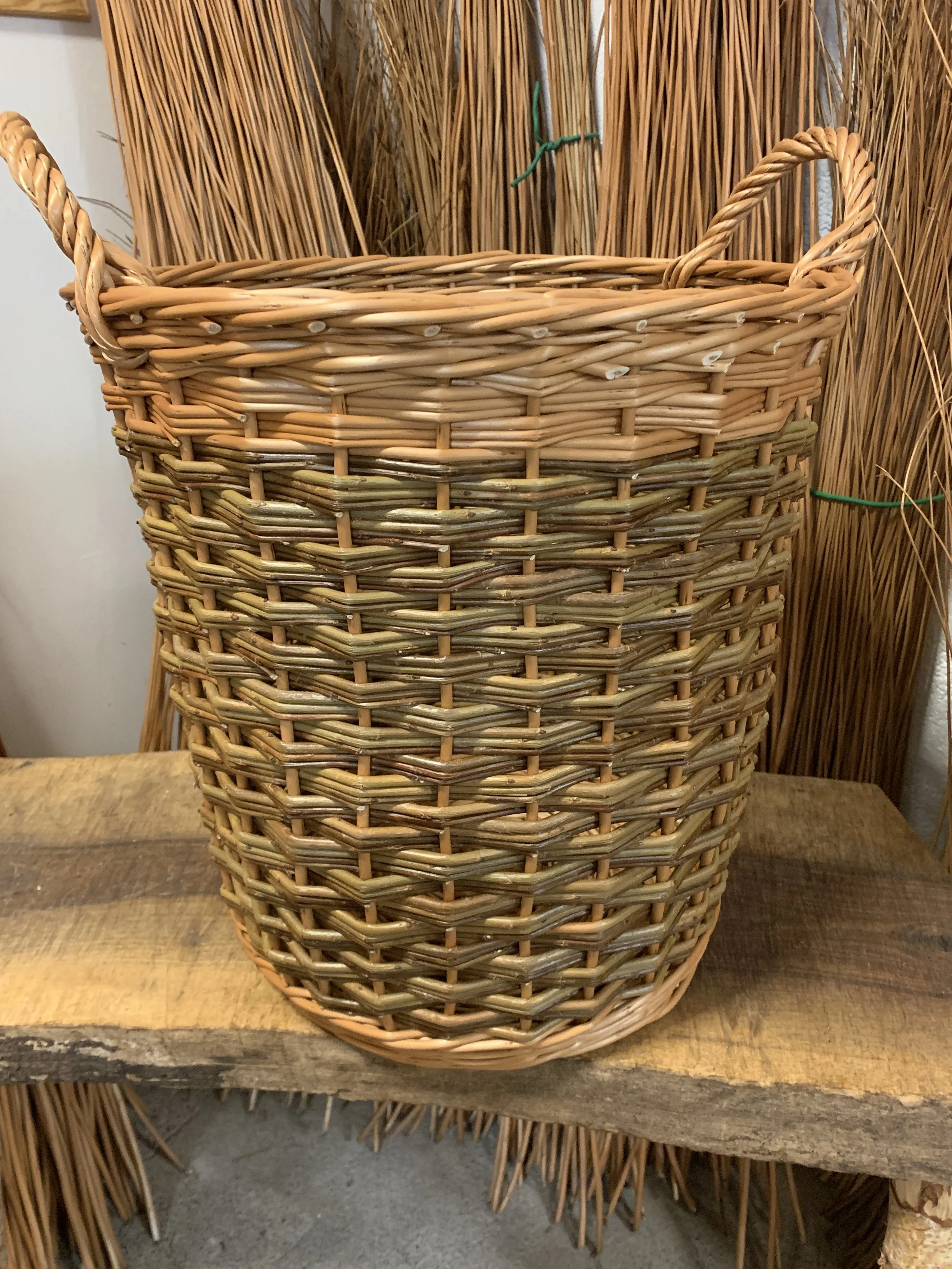 Shopping trolley , log carrier — Geoff Travers Basket maker