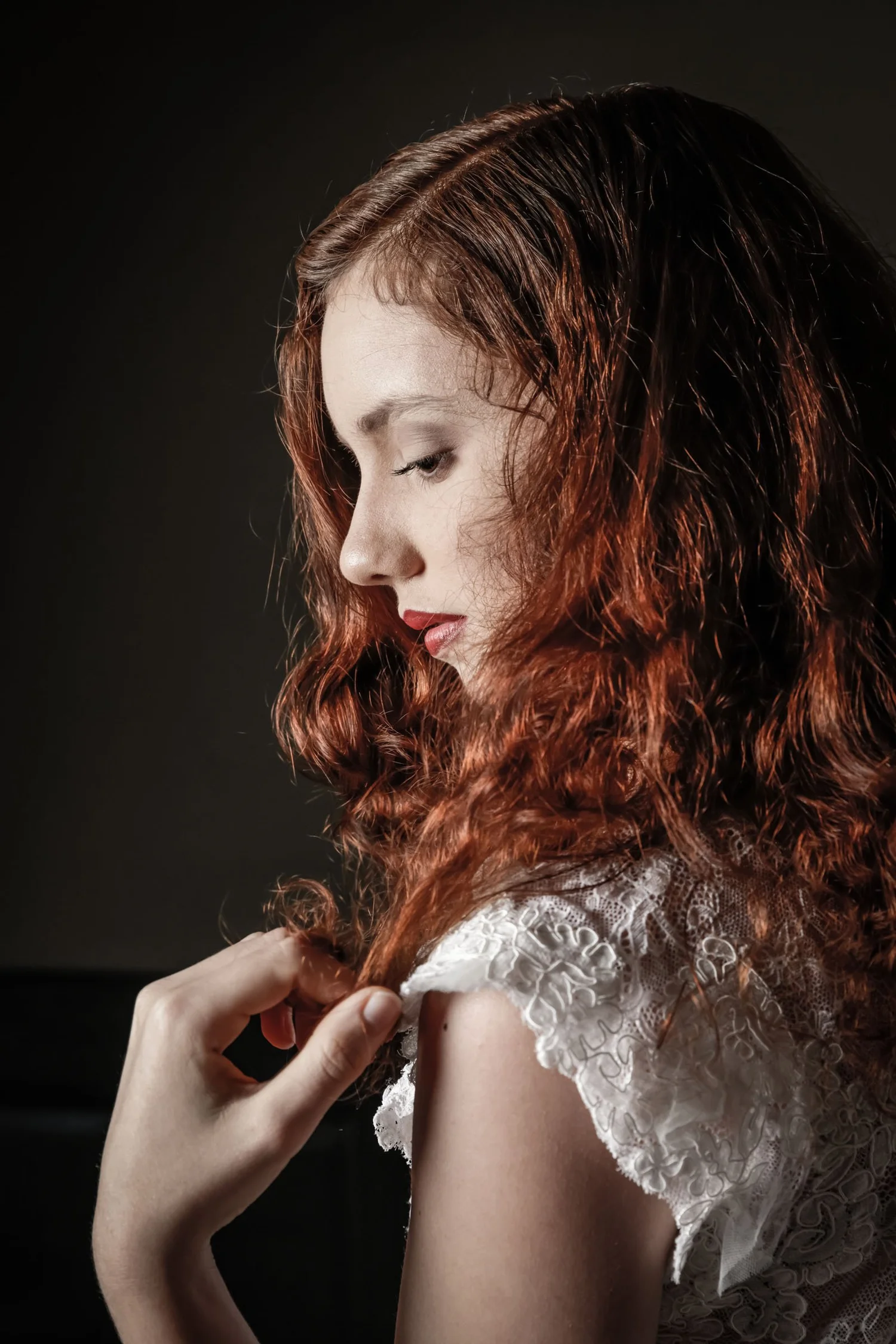 Jupe mariée en crepe souple poétique et sage coloris blanc soie ...