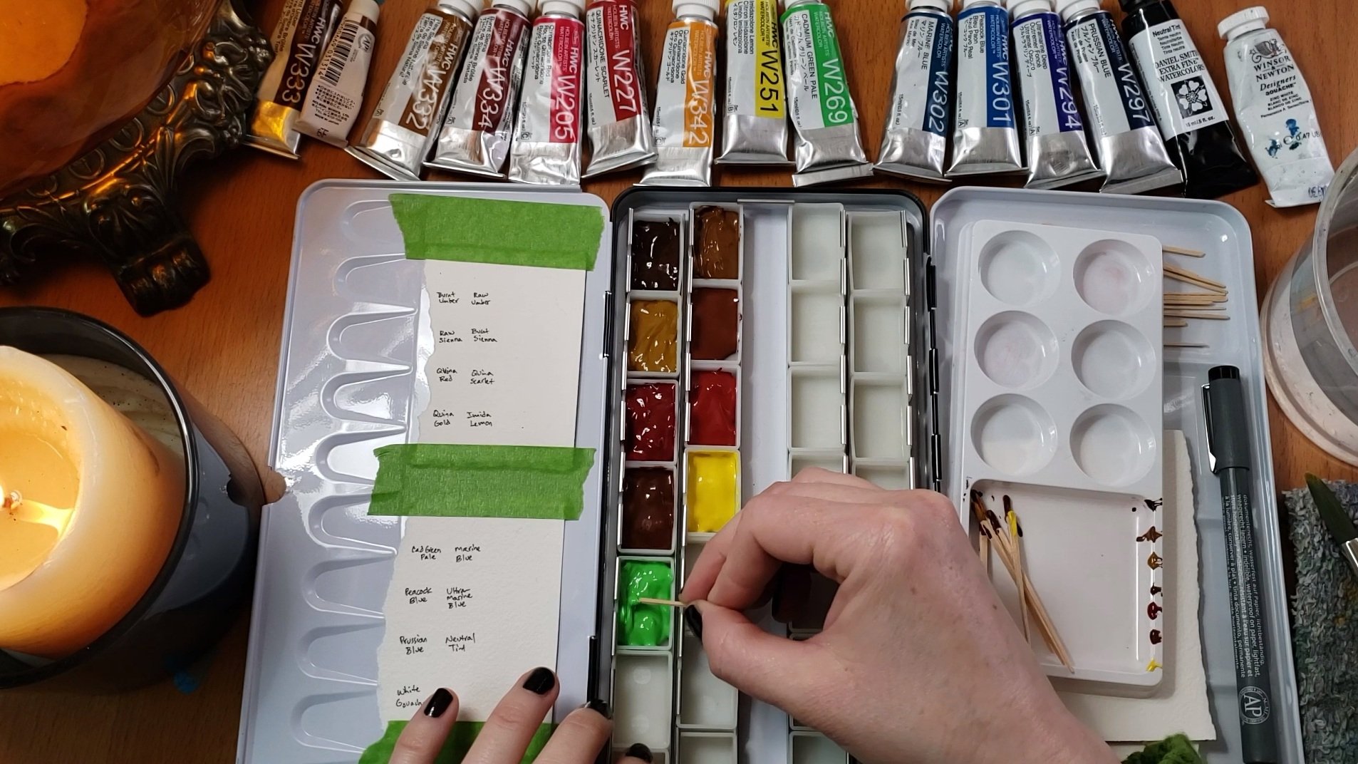 How to Fill Watercolor Pans- including with your own custom colors ...
