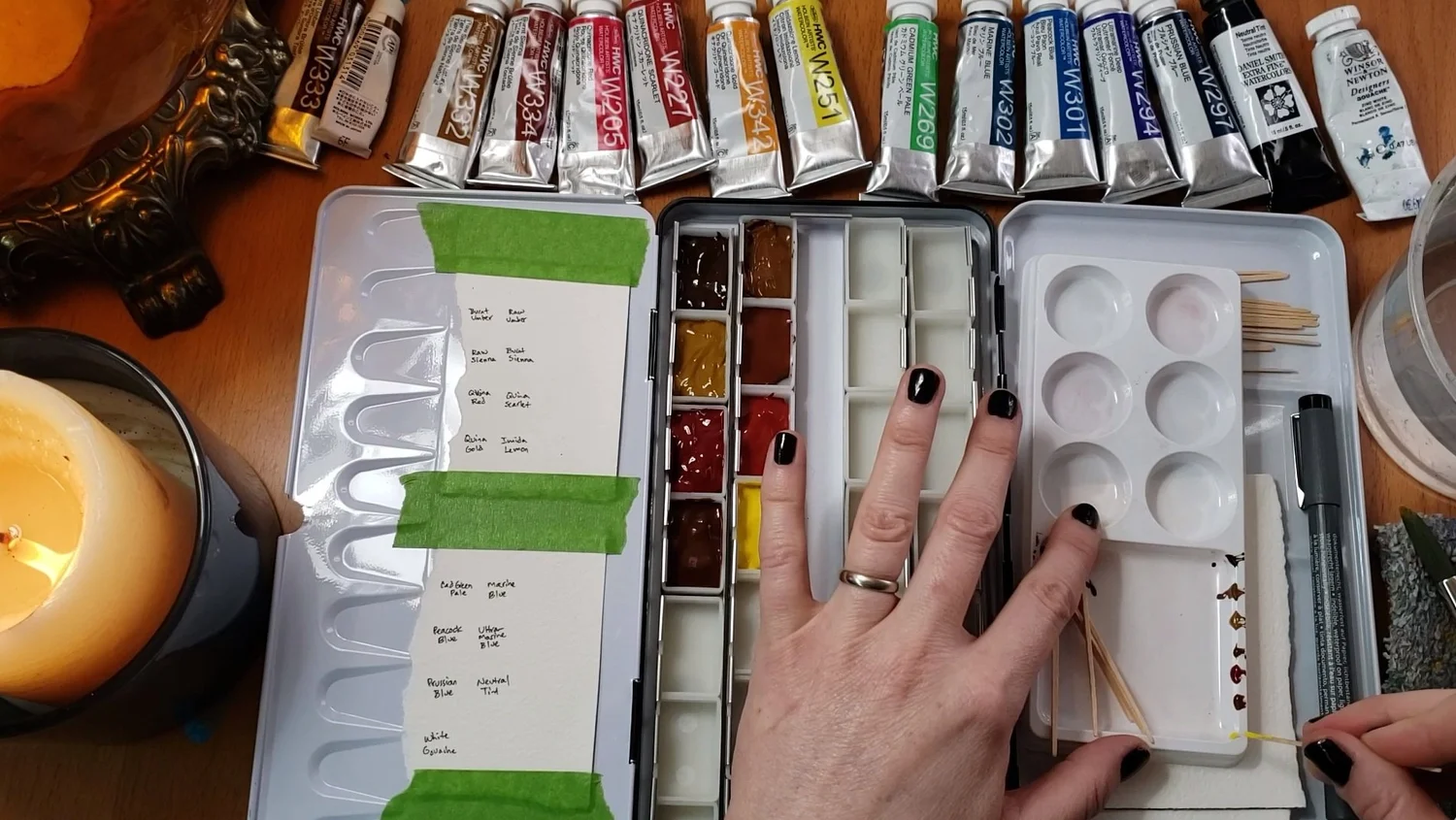 How to Fill Watercolor Pans- including with your own custom colors ...