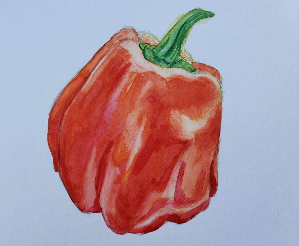 Practice With Me- Let's Paint a Pepper! — Nicky Drew