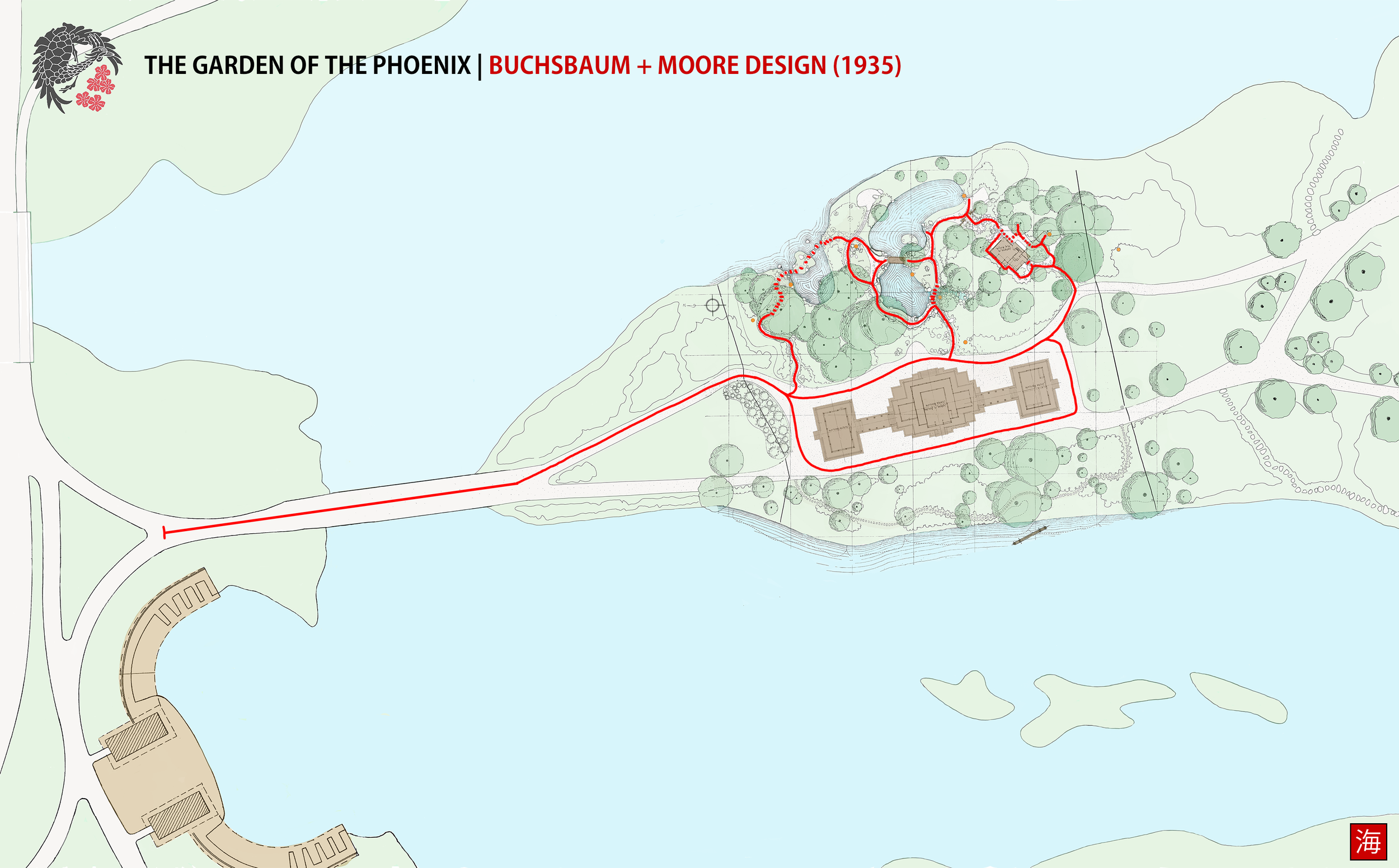 1935 | Buchsbaum and Moore Design — The Garden of the Phoenix Foundation