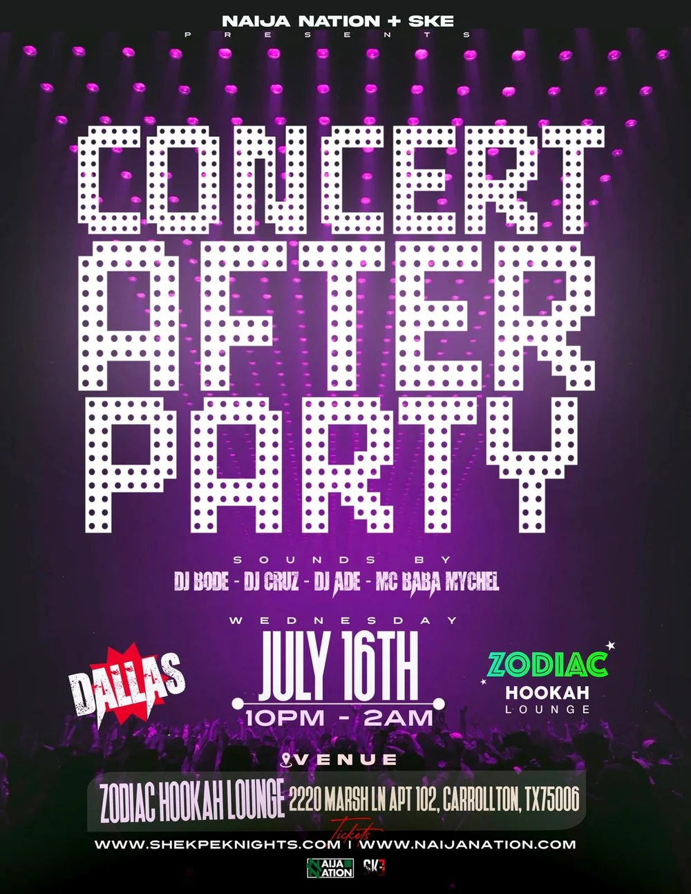 Concert After Party Series Dallas — SHEKPE KNIGHTS
