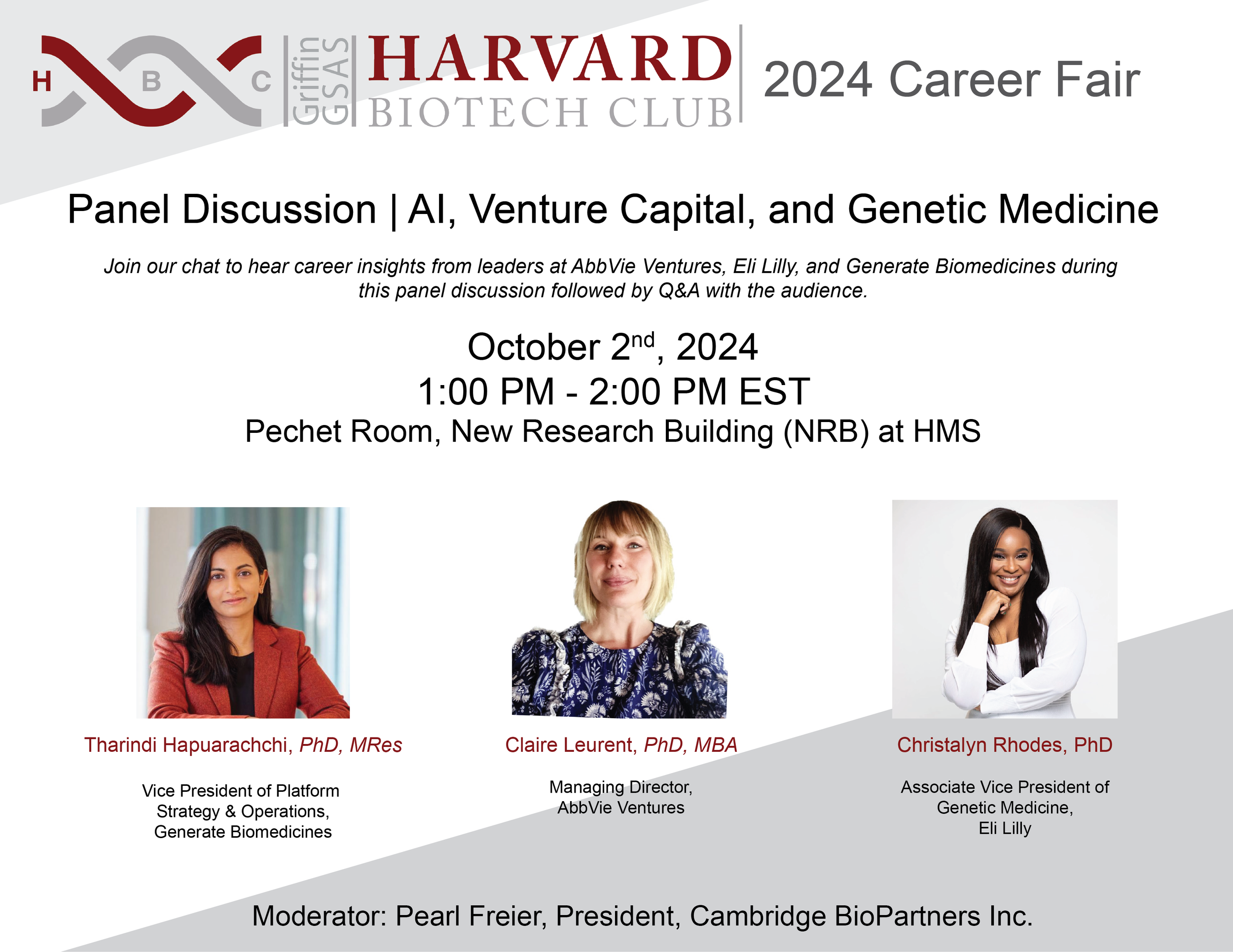 Annual Career Fair — GSAS Harvard Biotech Club