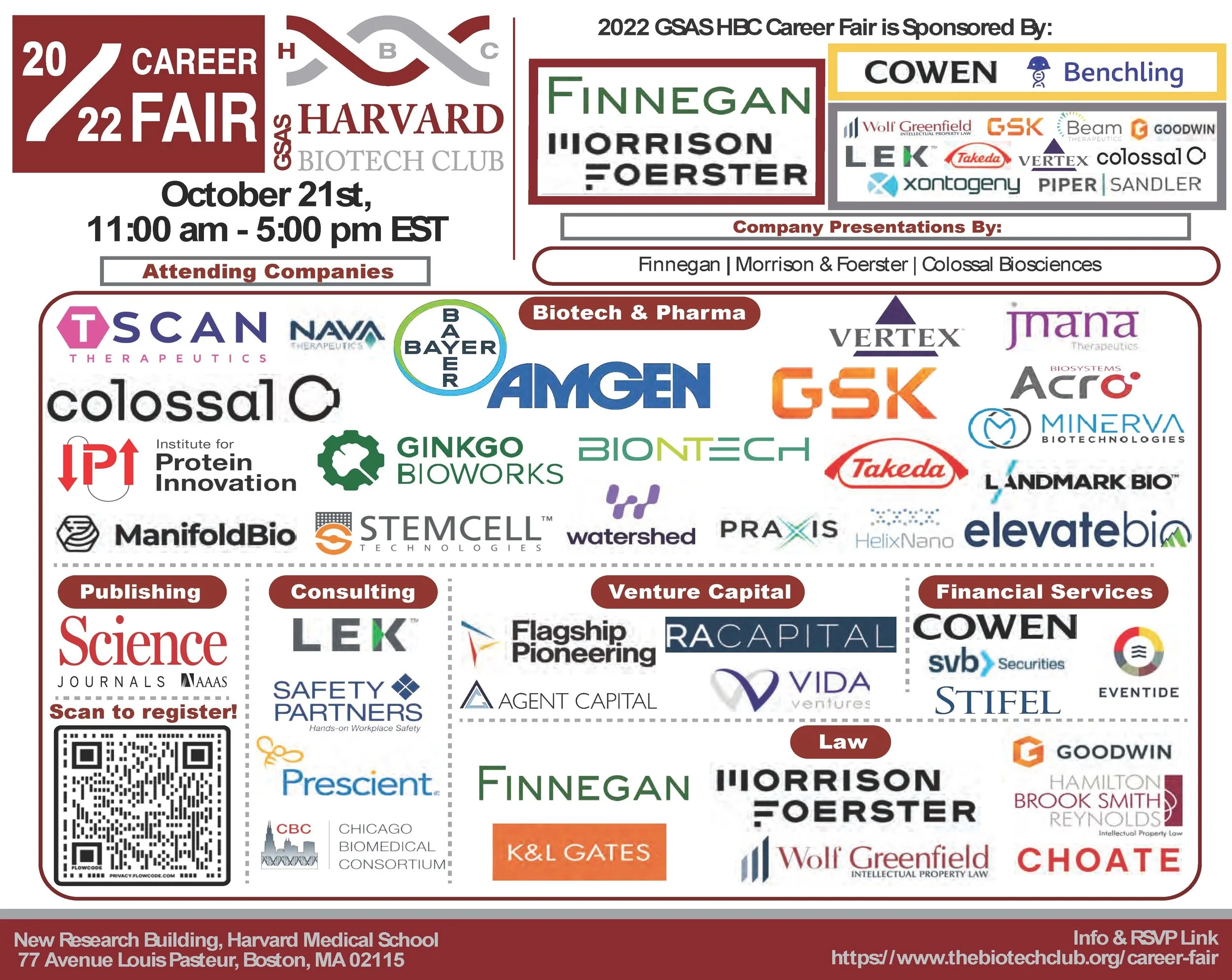Annual Career Fair — GSAS Harvard Biotech Club