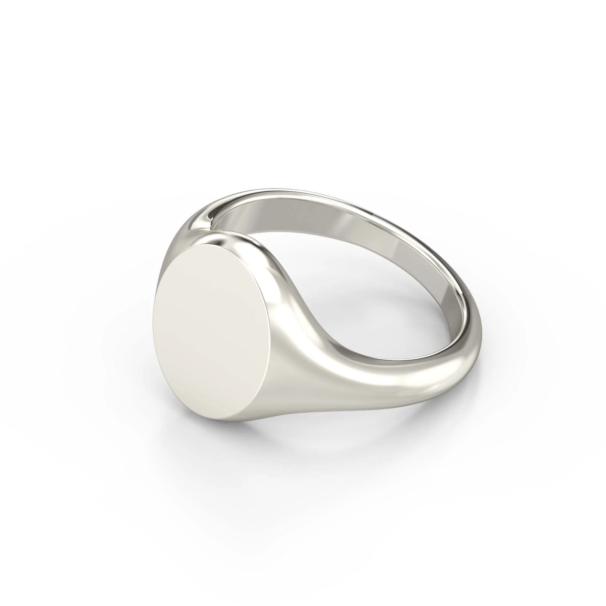 Cushion Shaped Signet Rings — Laser Engraving Service