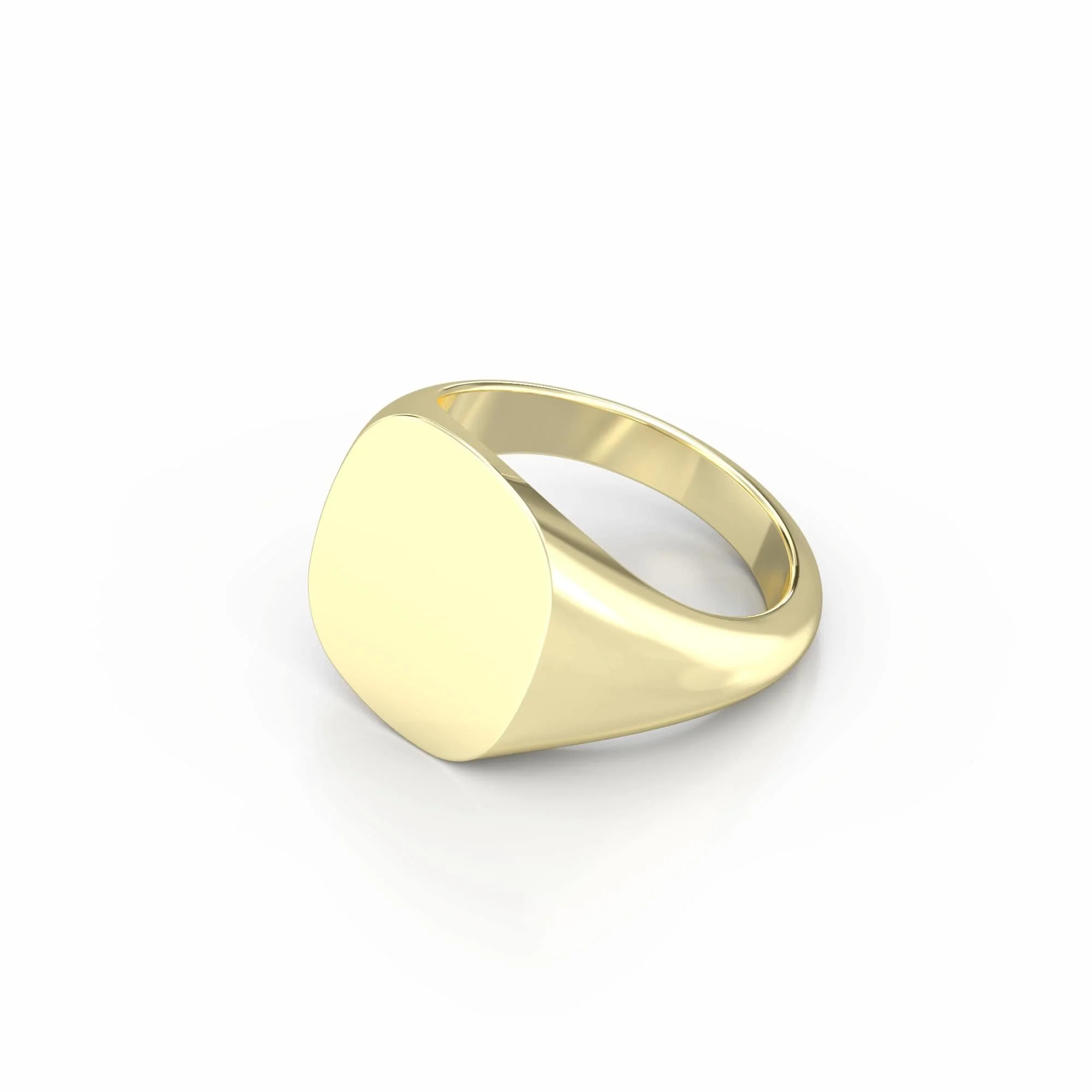 Cushion Signet Rings | Sterling Silver — Laser Engraving Service