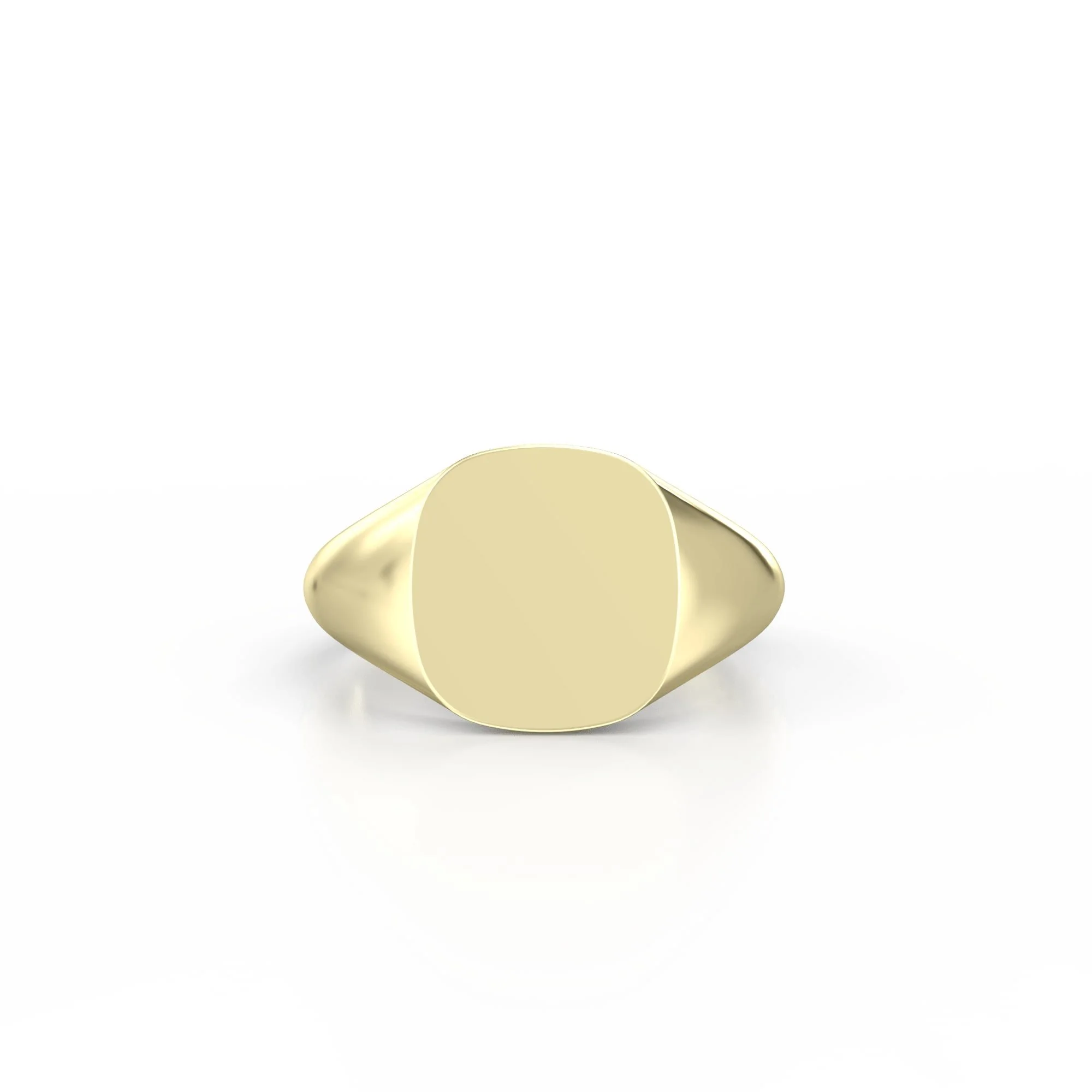 Cushion Signet Rings | Sterling Silver — Laser Engraving Service