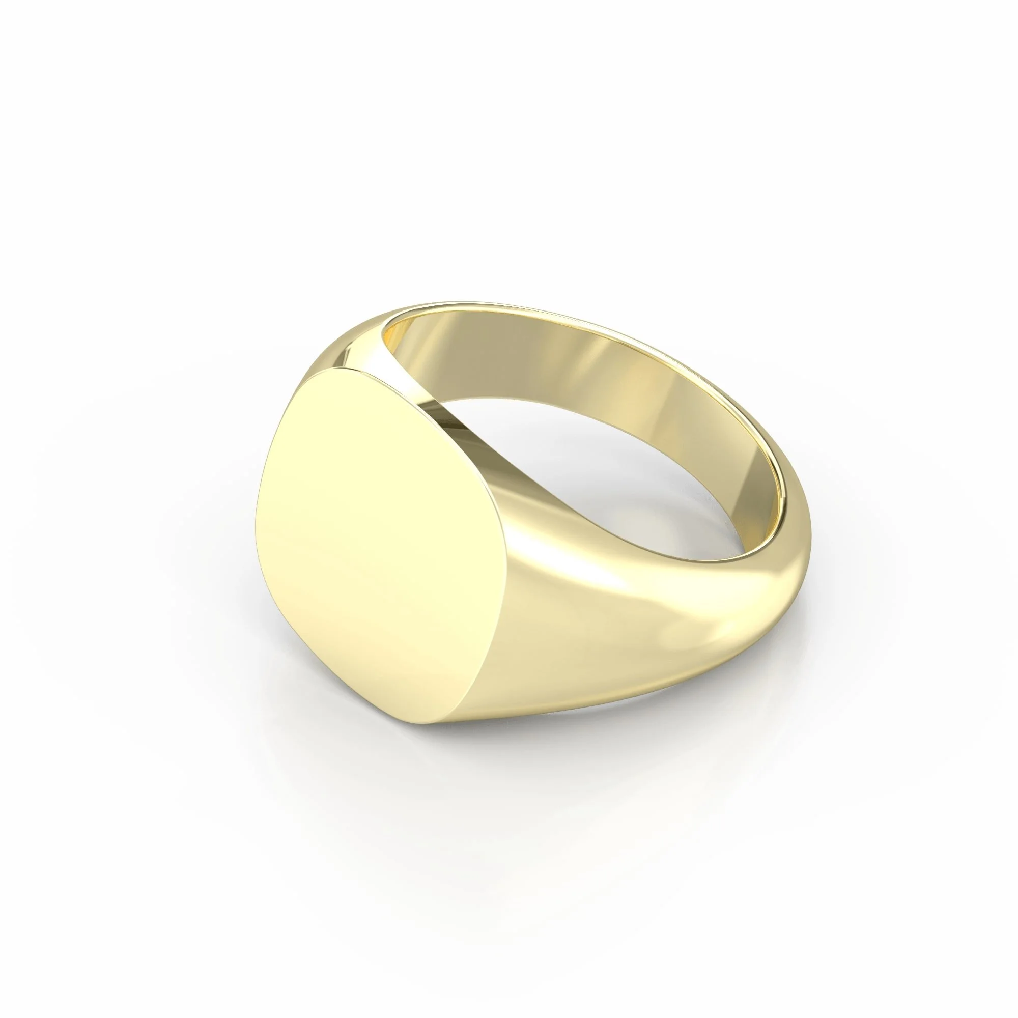 Cushion Signet Rings | Sterling Silver — Laser Engraving Service