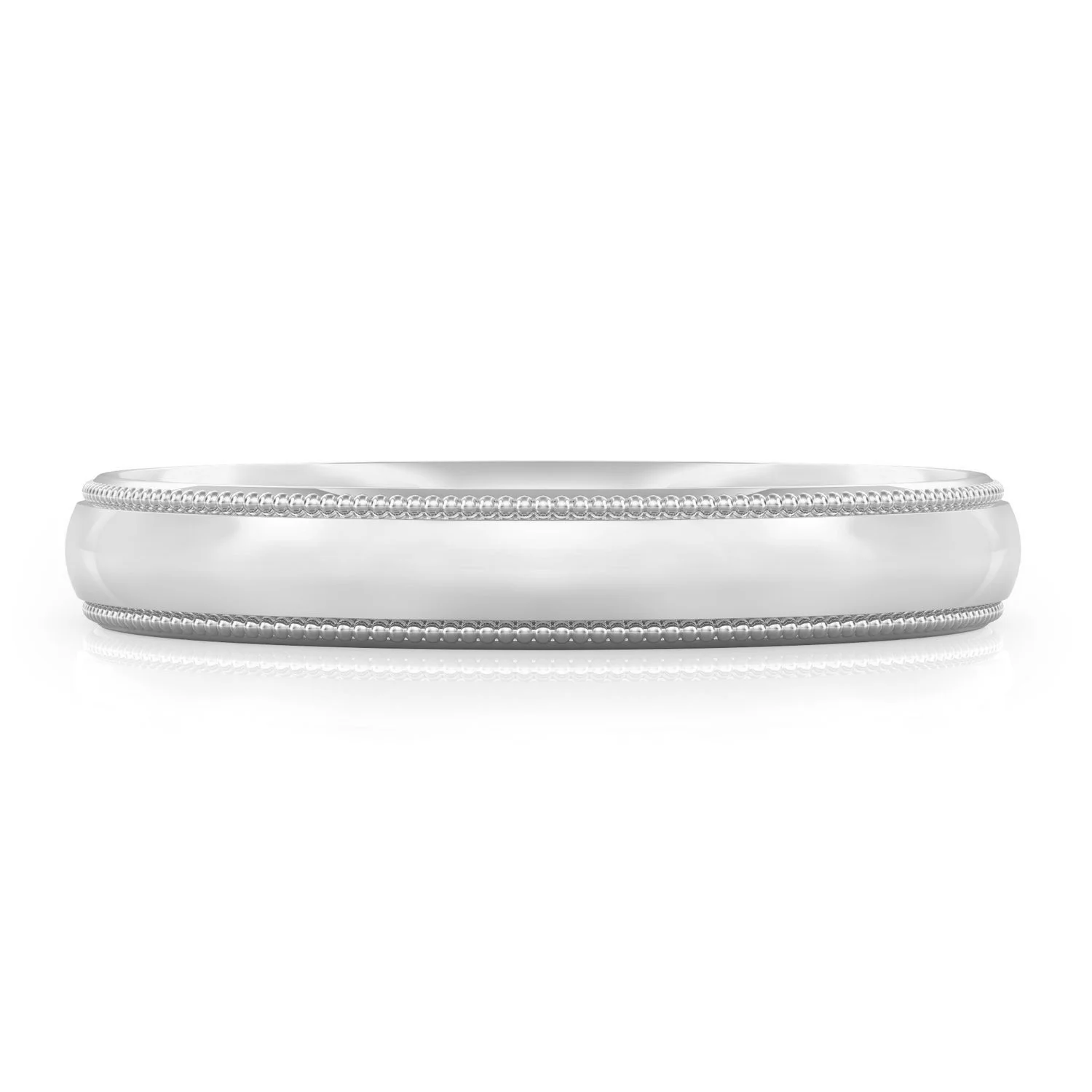 Platinum Milgrain Wedding Bands | Ladies — Laser Engraving Service