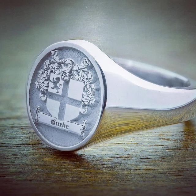 Signet Ring Engraving | Monogram Crest & Seal Engraving — Laser ...