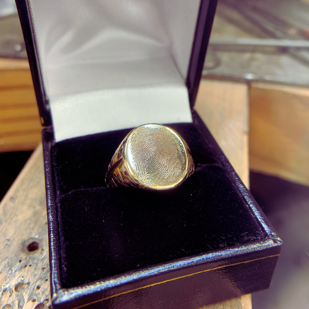 Signet Ring Engraving | Monogram Crest & Seal Engraving — Laser ...