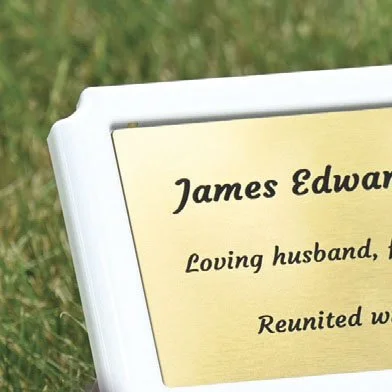 Temporary Grave Marker — Crowne Vault Burial Vaults