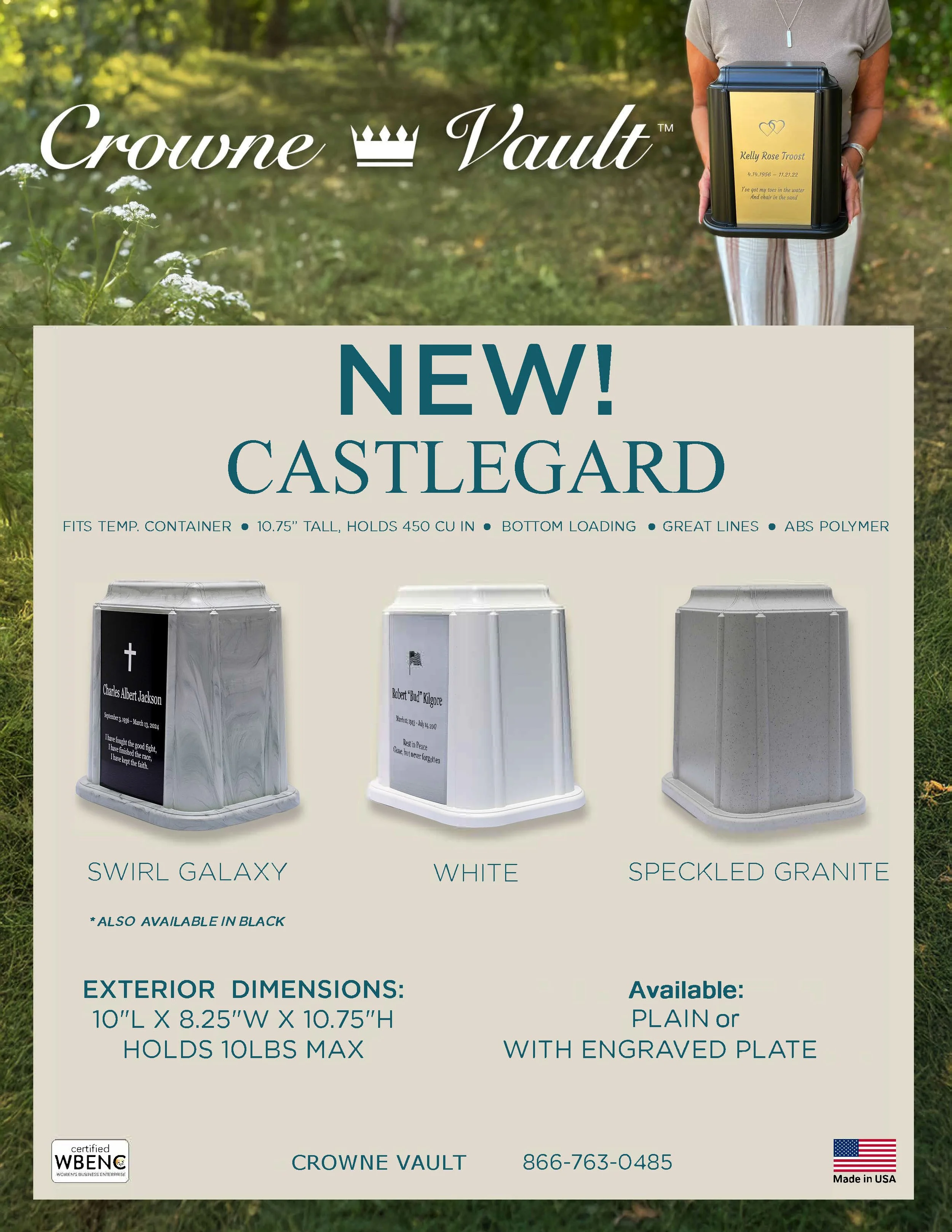 Temporary Grave Marker — Crowne Vault Burial Vaults