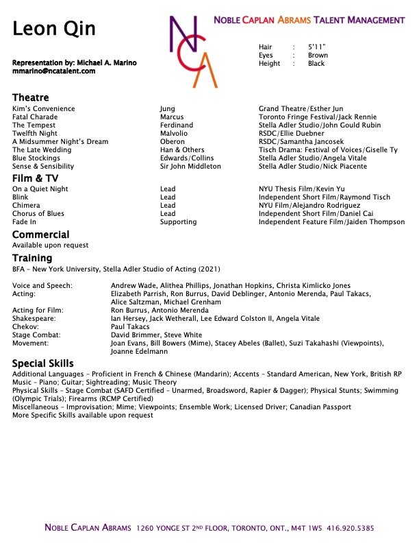 Resumé — Leon Qin