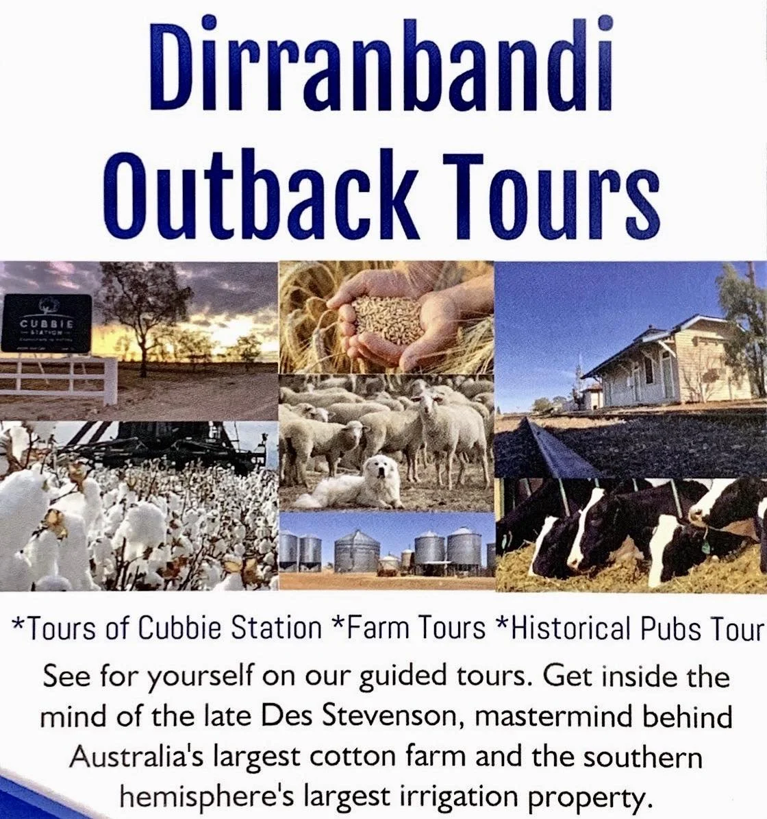 CUBBIE STATION COTTON FARM TOUR — Dirranbandi Retreat and Caravan Park