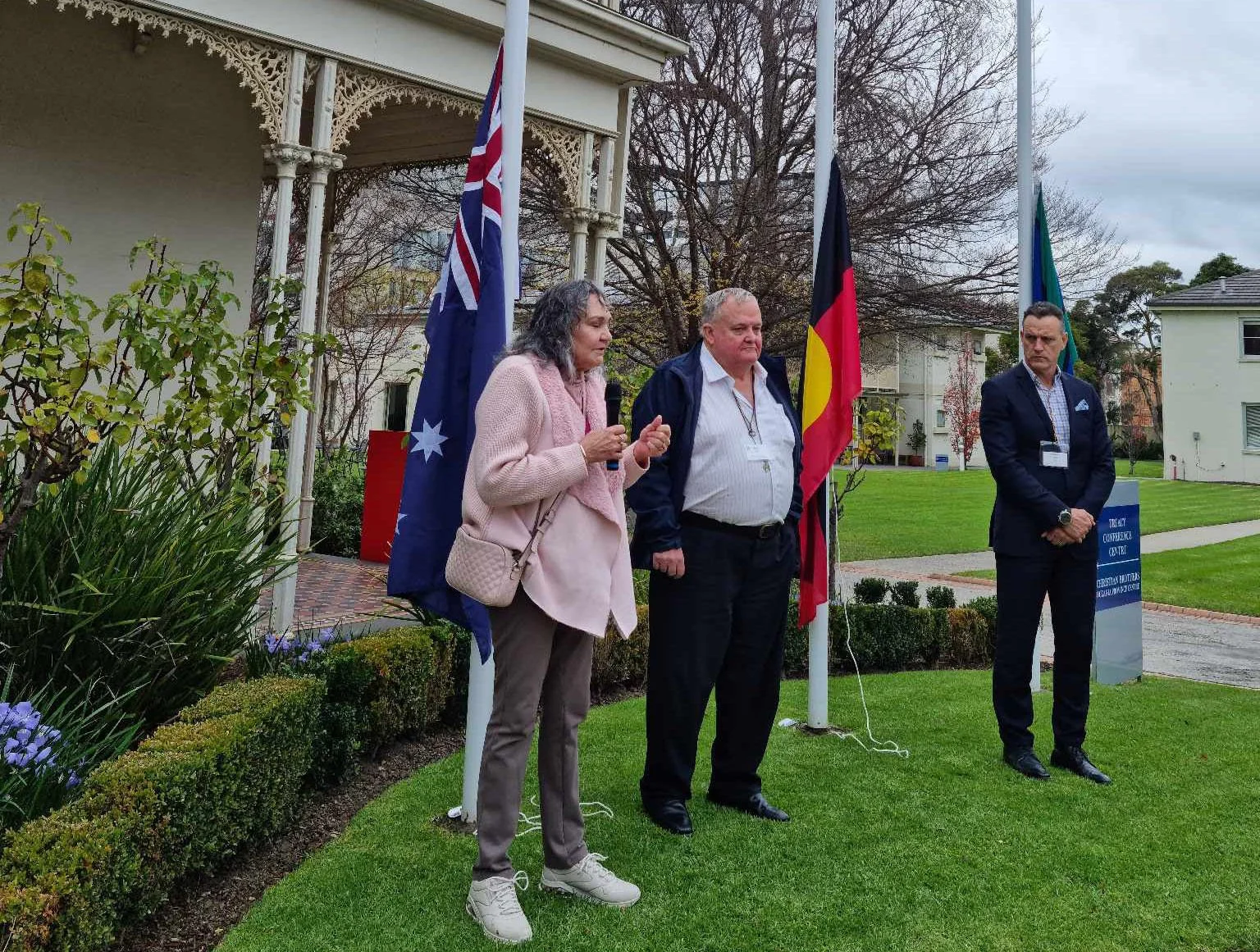 Commissioning of the First Nation Flags — Edmund Rice Christian ...