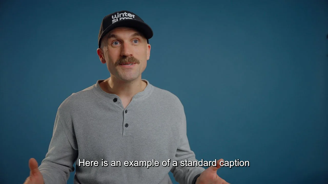 Choosing the Right Size and Style for Video Captions | Winter Summer Media