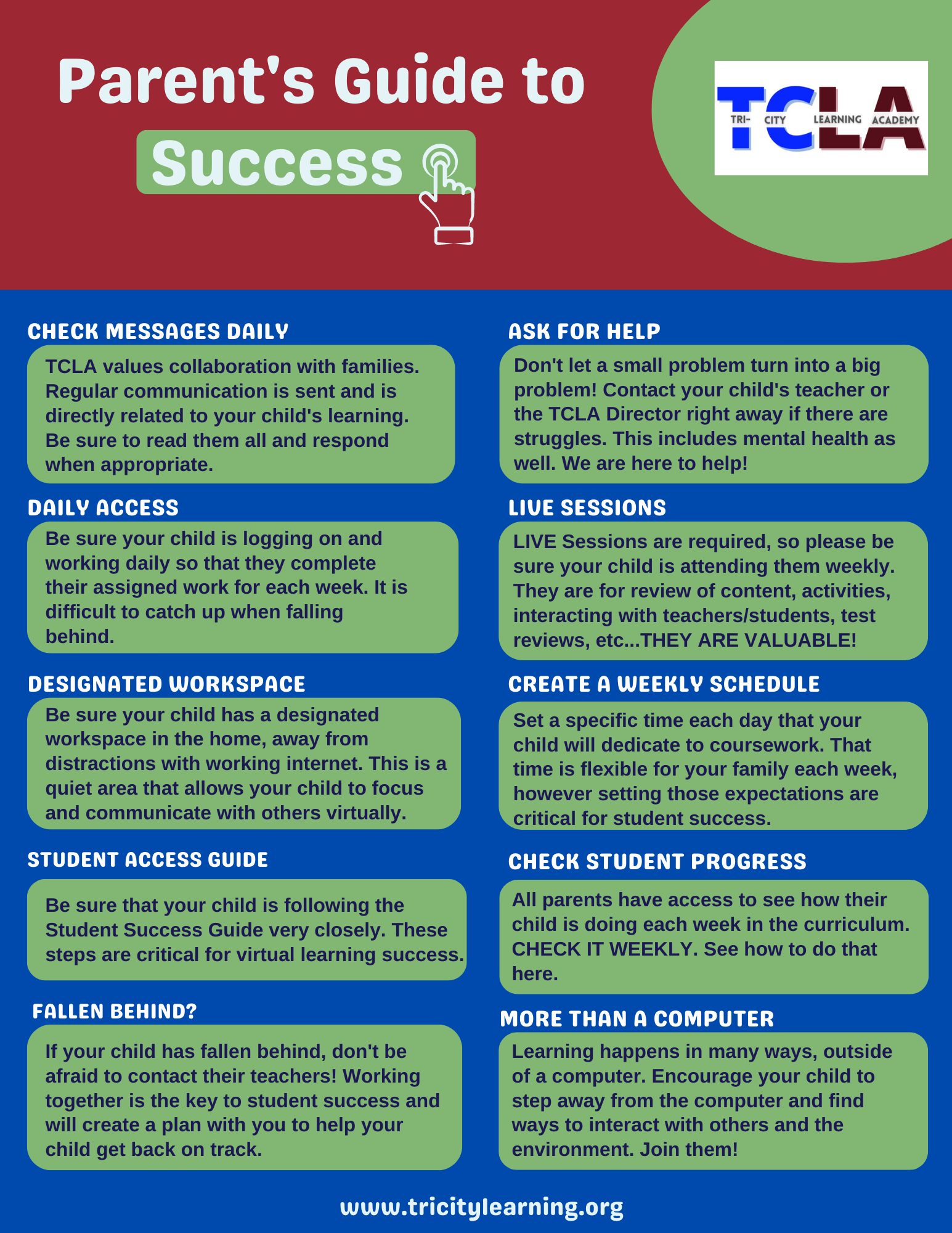 Support for Families — Tri-City Learning Academy