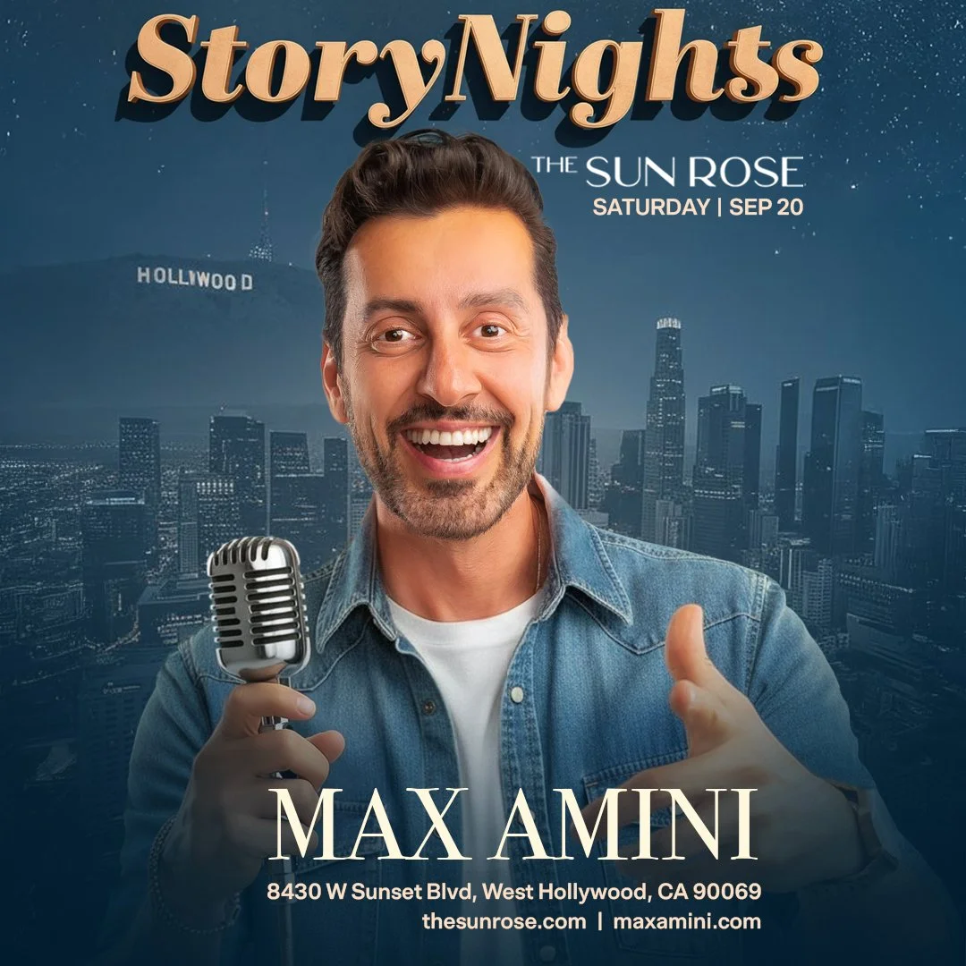 Story Nights with Max Amini - The Sun Rose - Signup — Max Amini