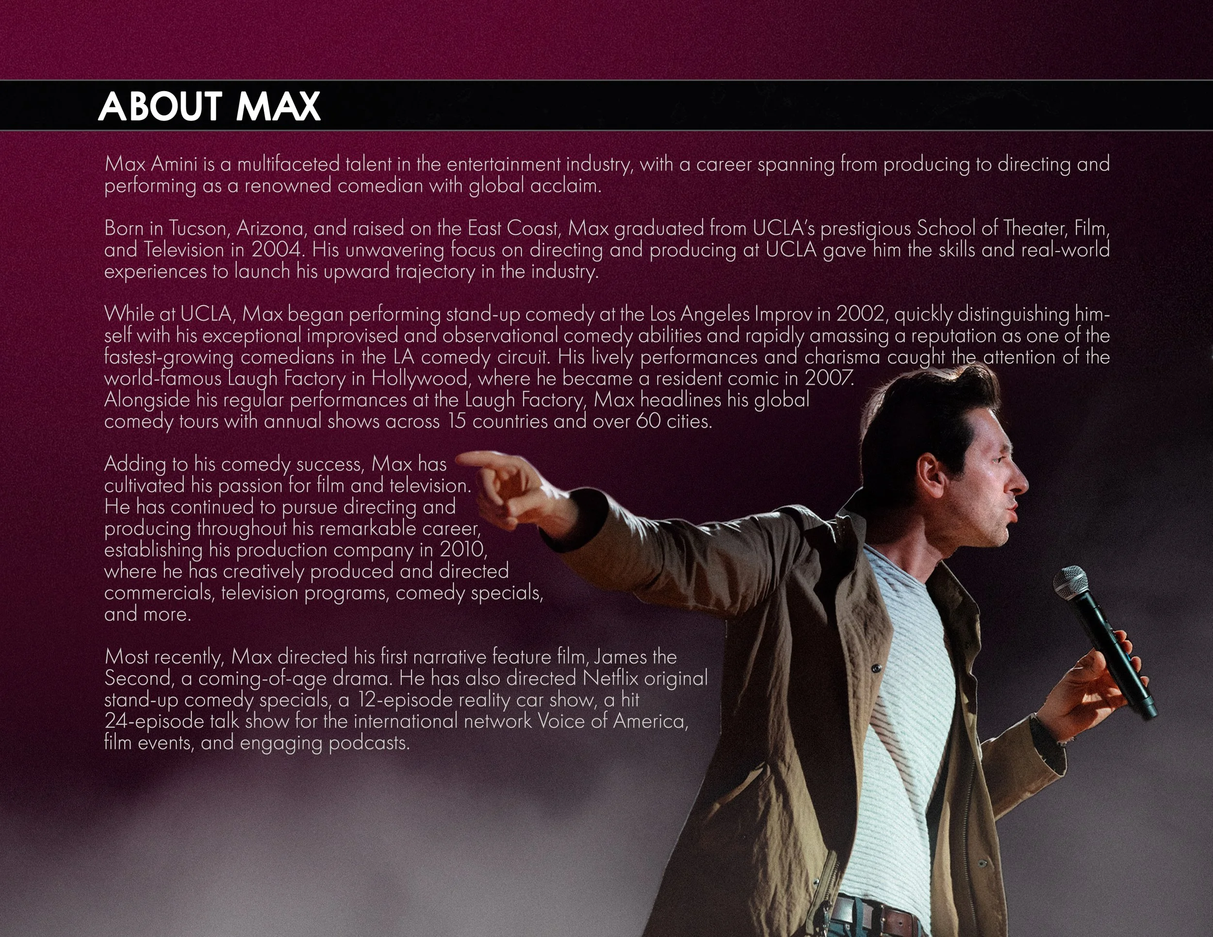 World Touring — Max Amini