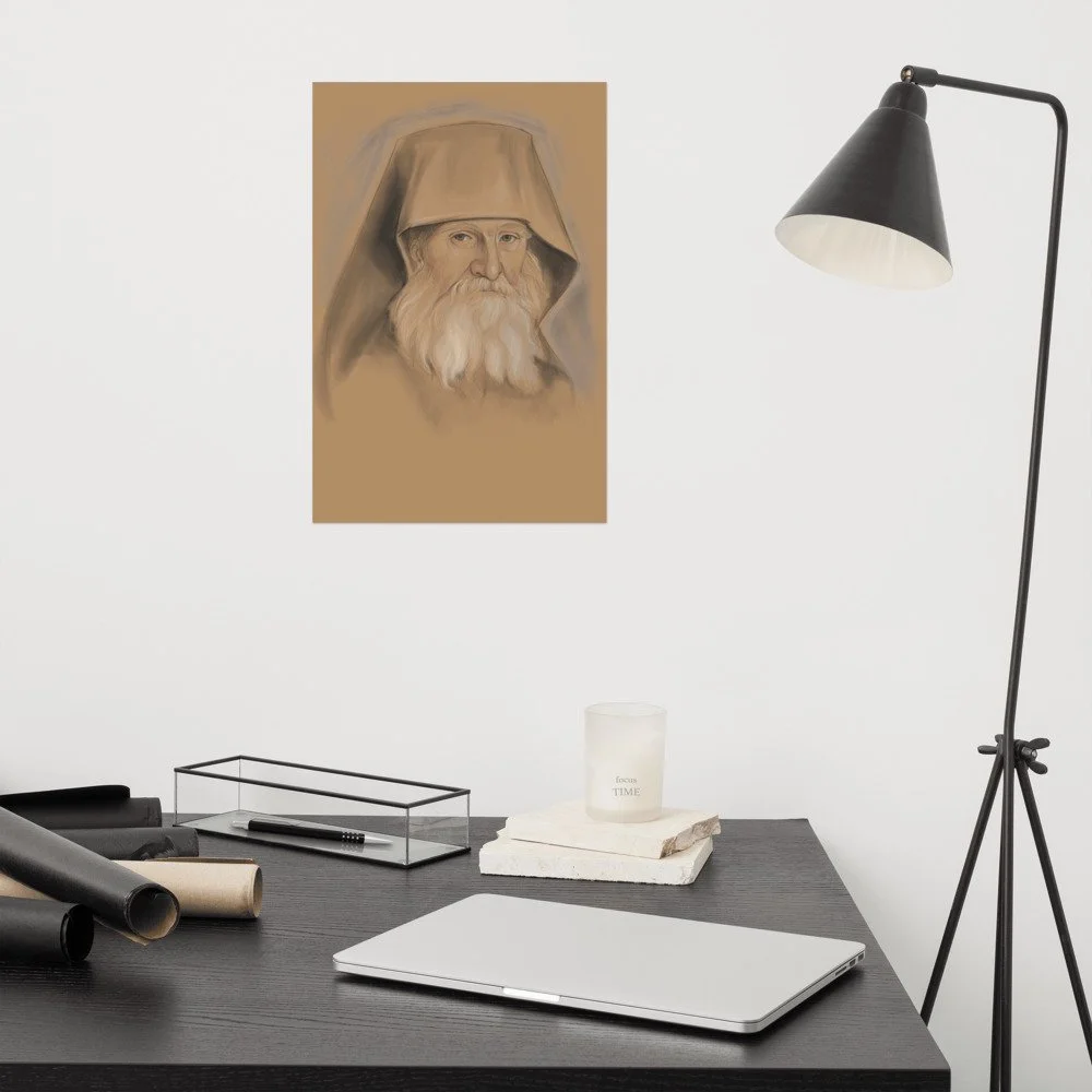 Elder Ephraim of Arizona ー Poster — Hand Painted Icons by Katherine Sanders