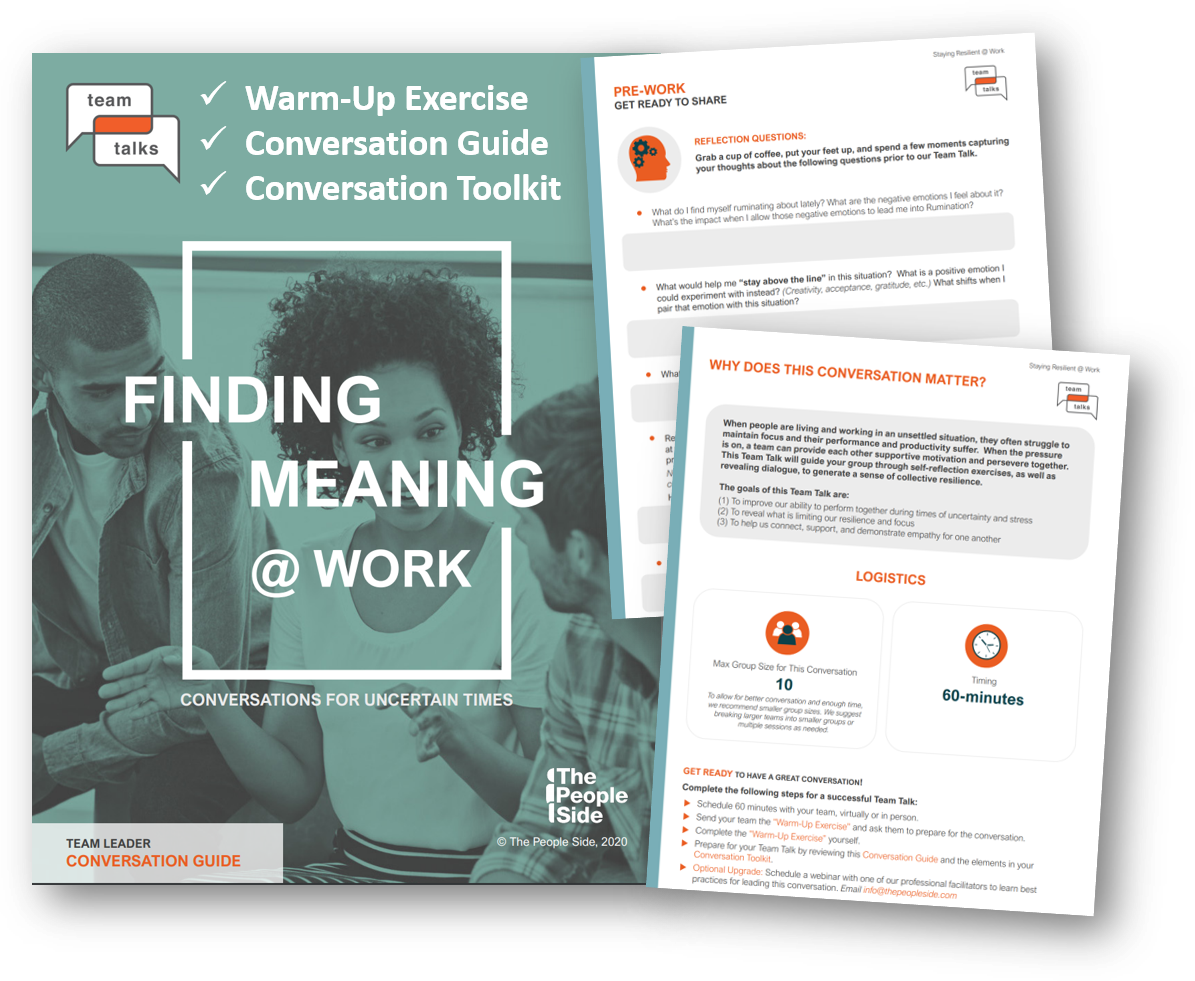 Finding Meaning at Work | Team Talks — The People Side