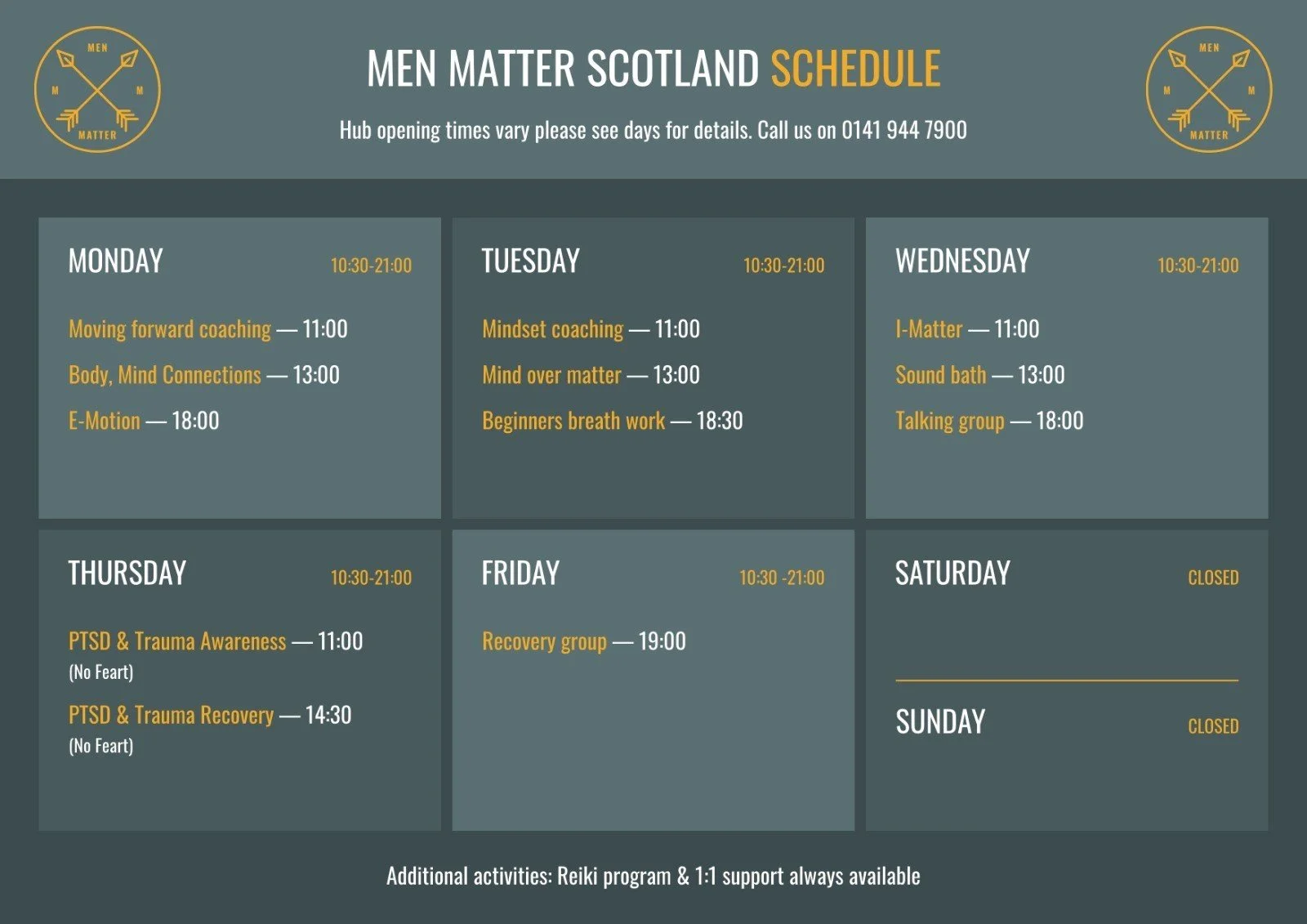 Services — MEN MATTER SCOTLAND