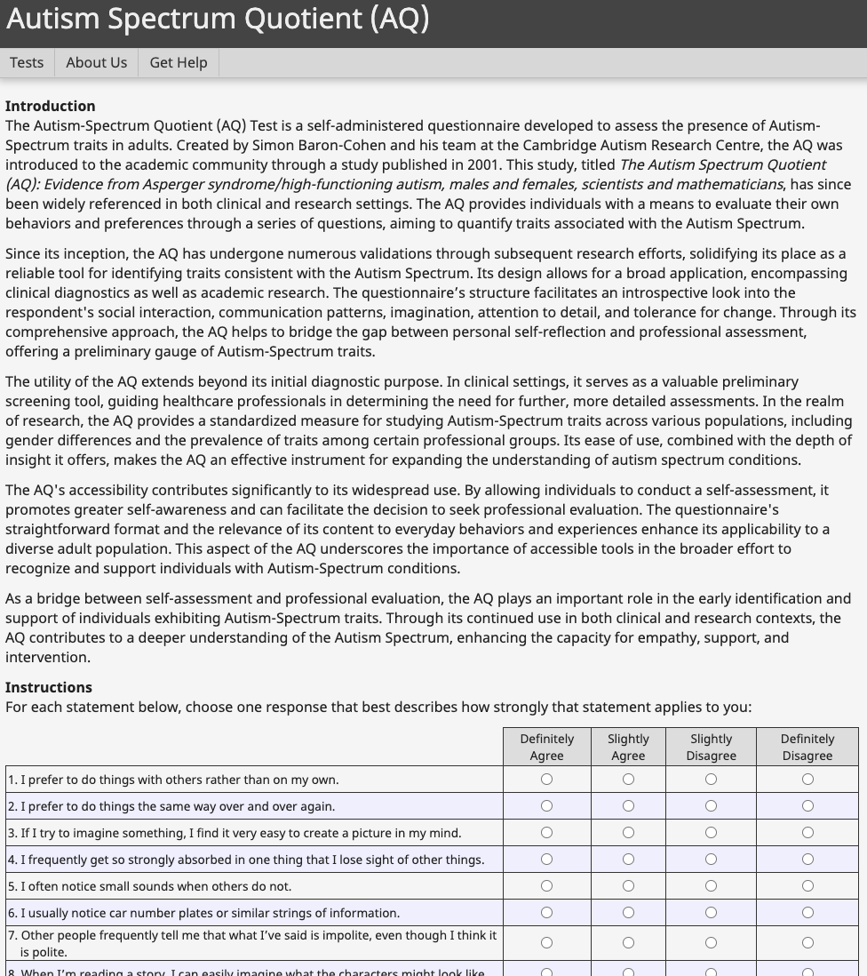 FREE Autism Screening — Reclaimed Divergence