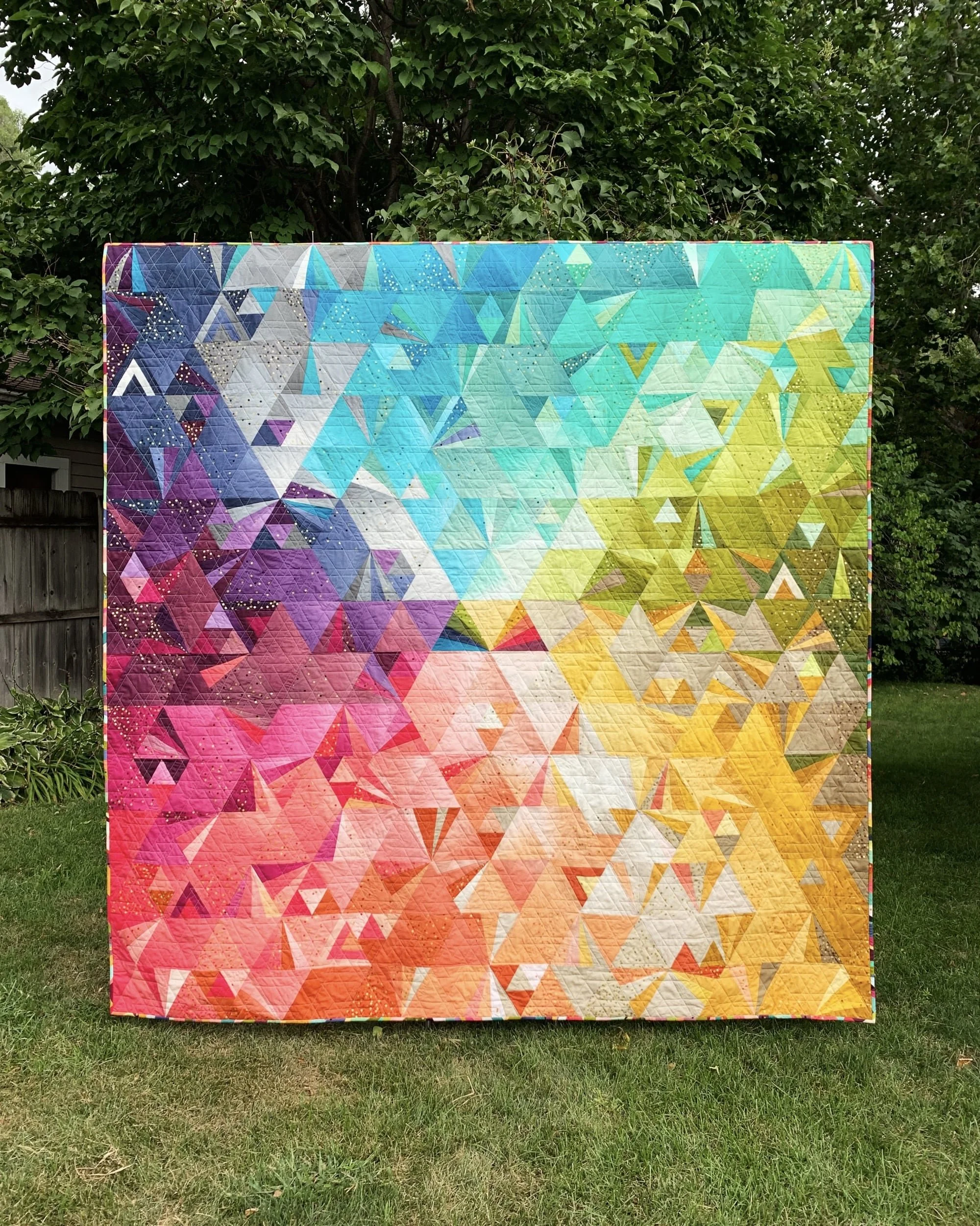 Triangle Tessellation Quilt Patterns