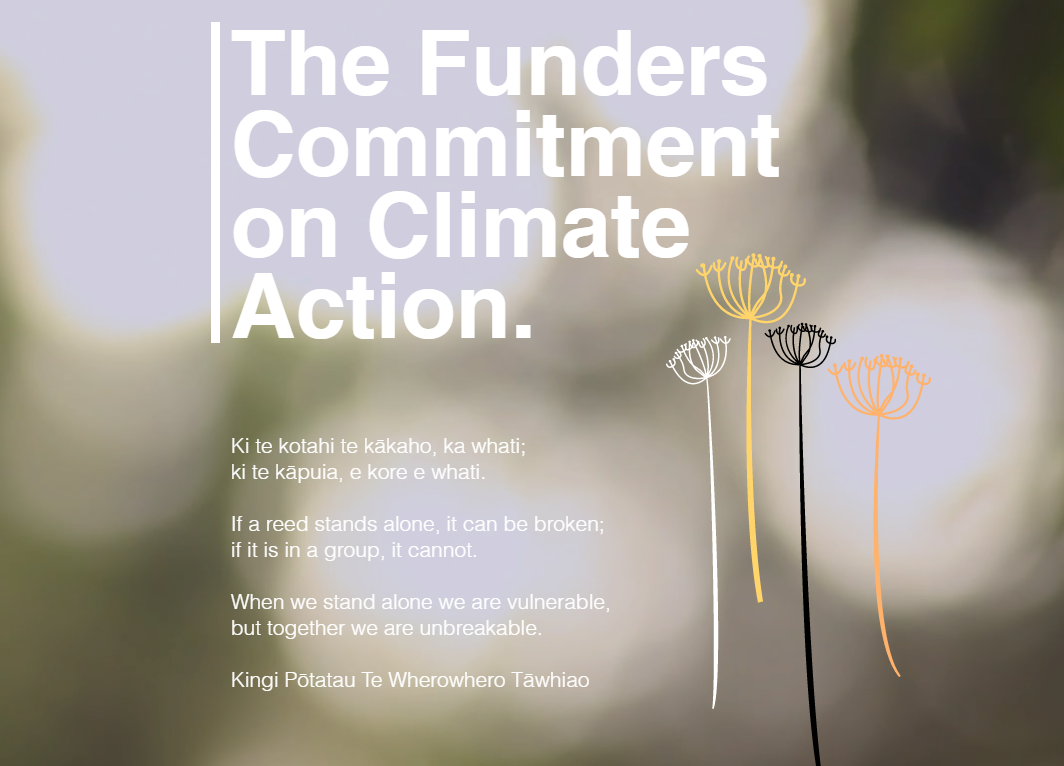 Climate action — Philanthropy New Zealand
