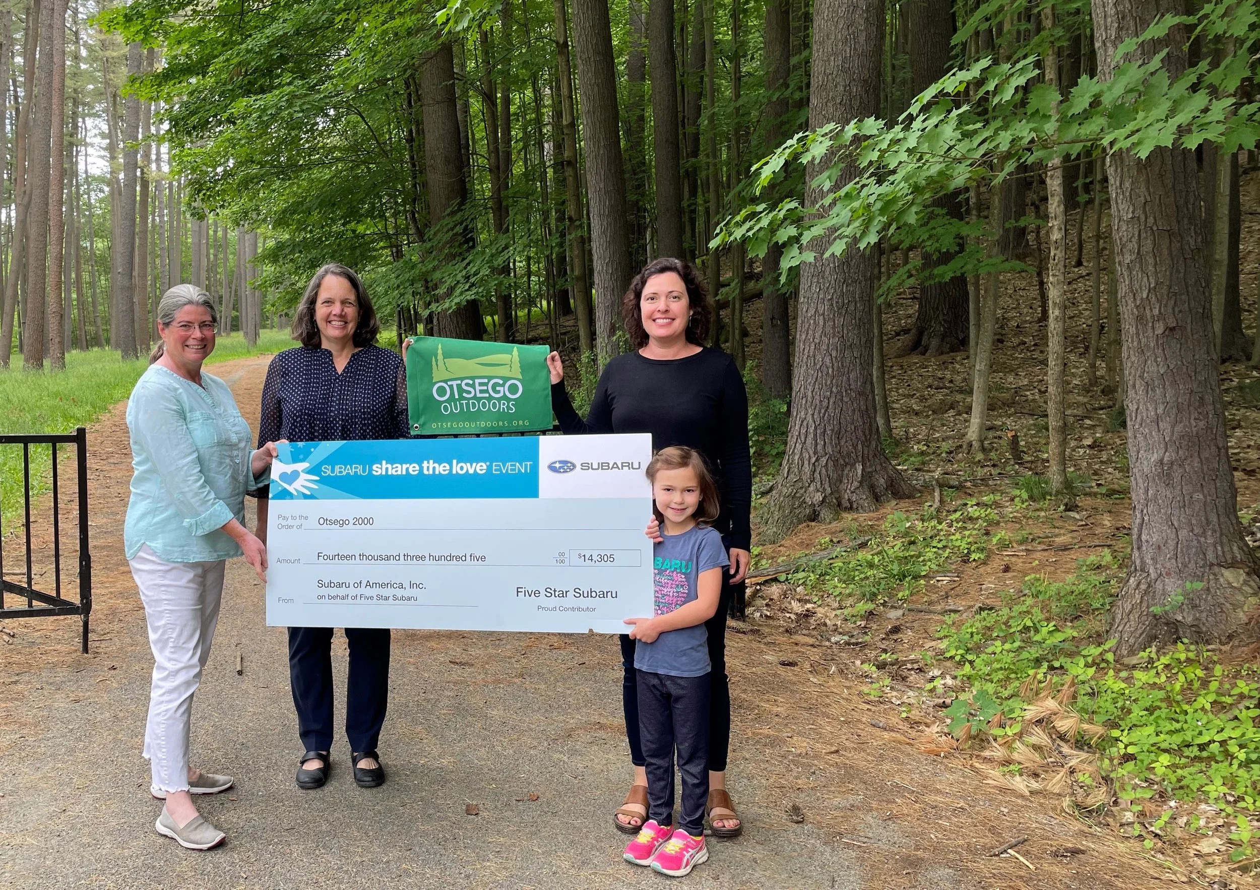 Subaru gives major donation to Otsego Outdoors — OTSEGO 2000