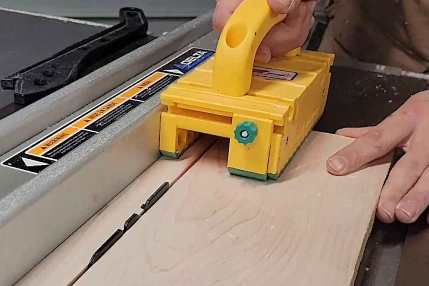 When to Use a Push Stick or Push Block on a Table Saw? — Tyler Brown ...