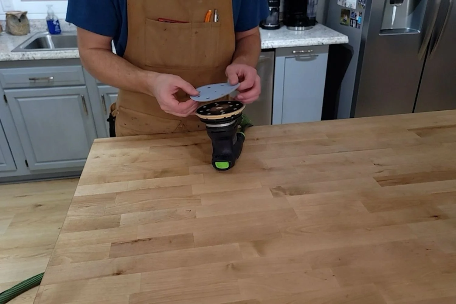 How To Refinish A Butcher Block Island or Countertop — Tyler Brown ...