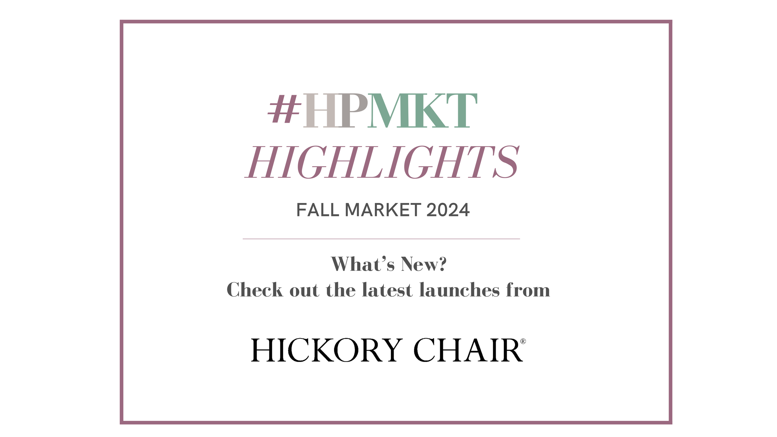 New From Hickory Chair — Witford