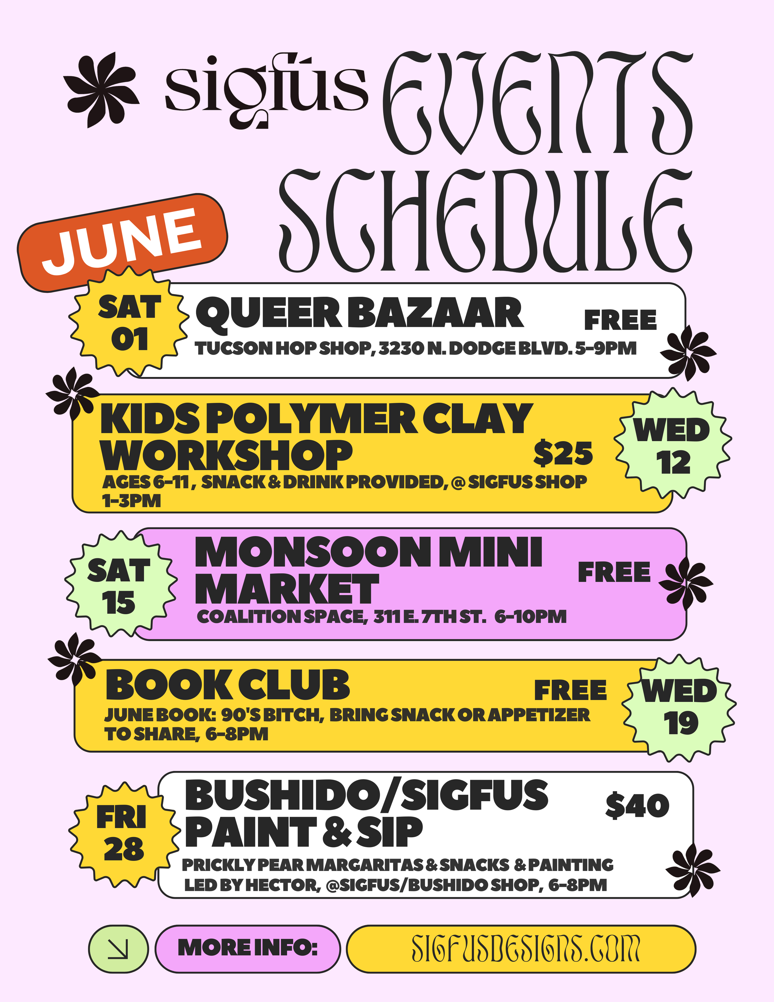 Events — Sigfus Designs