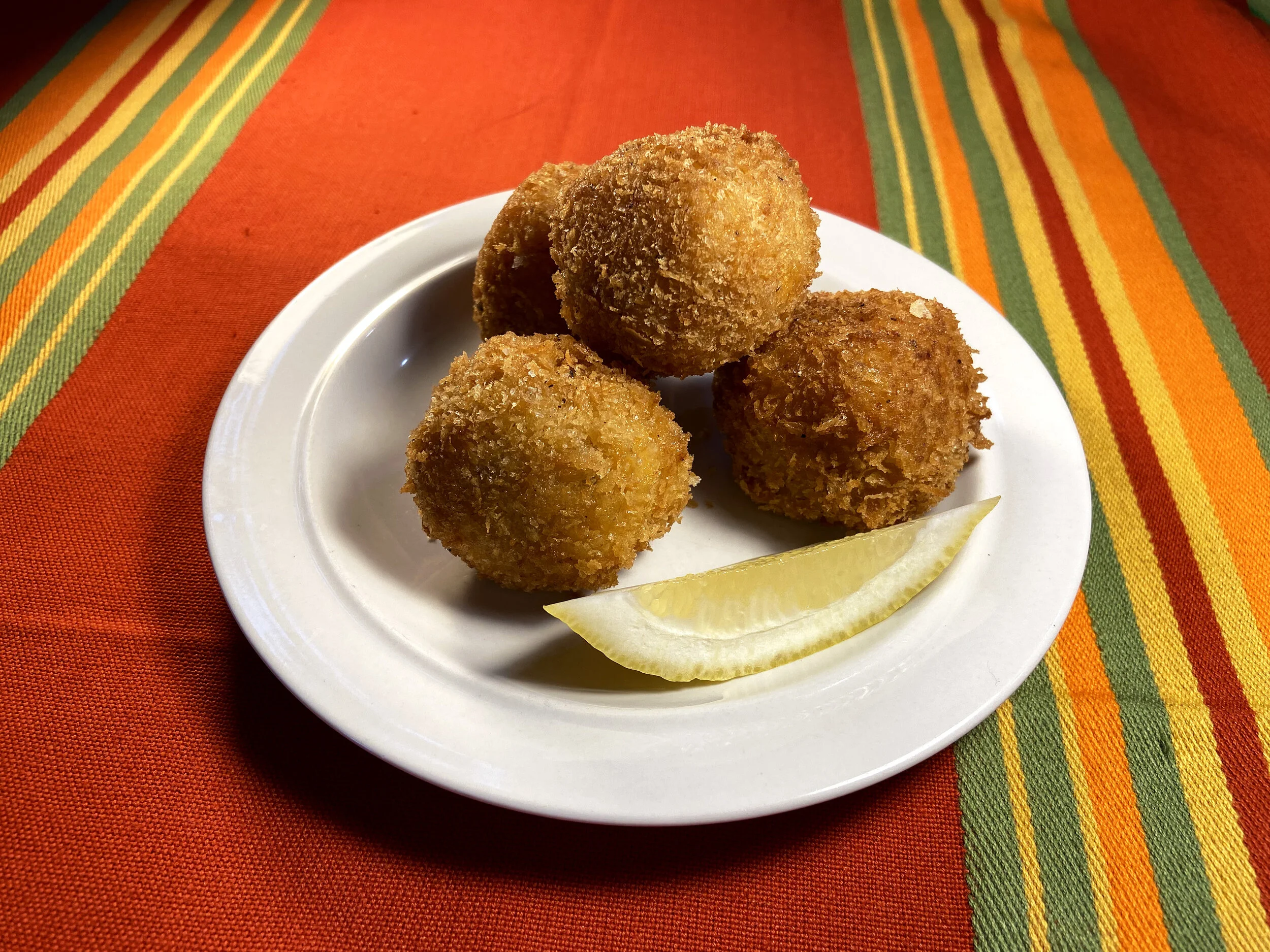 Shrimp Arancini (Fried Rice Balls) with Lemon — Our American Cuisine