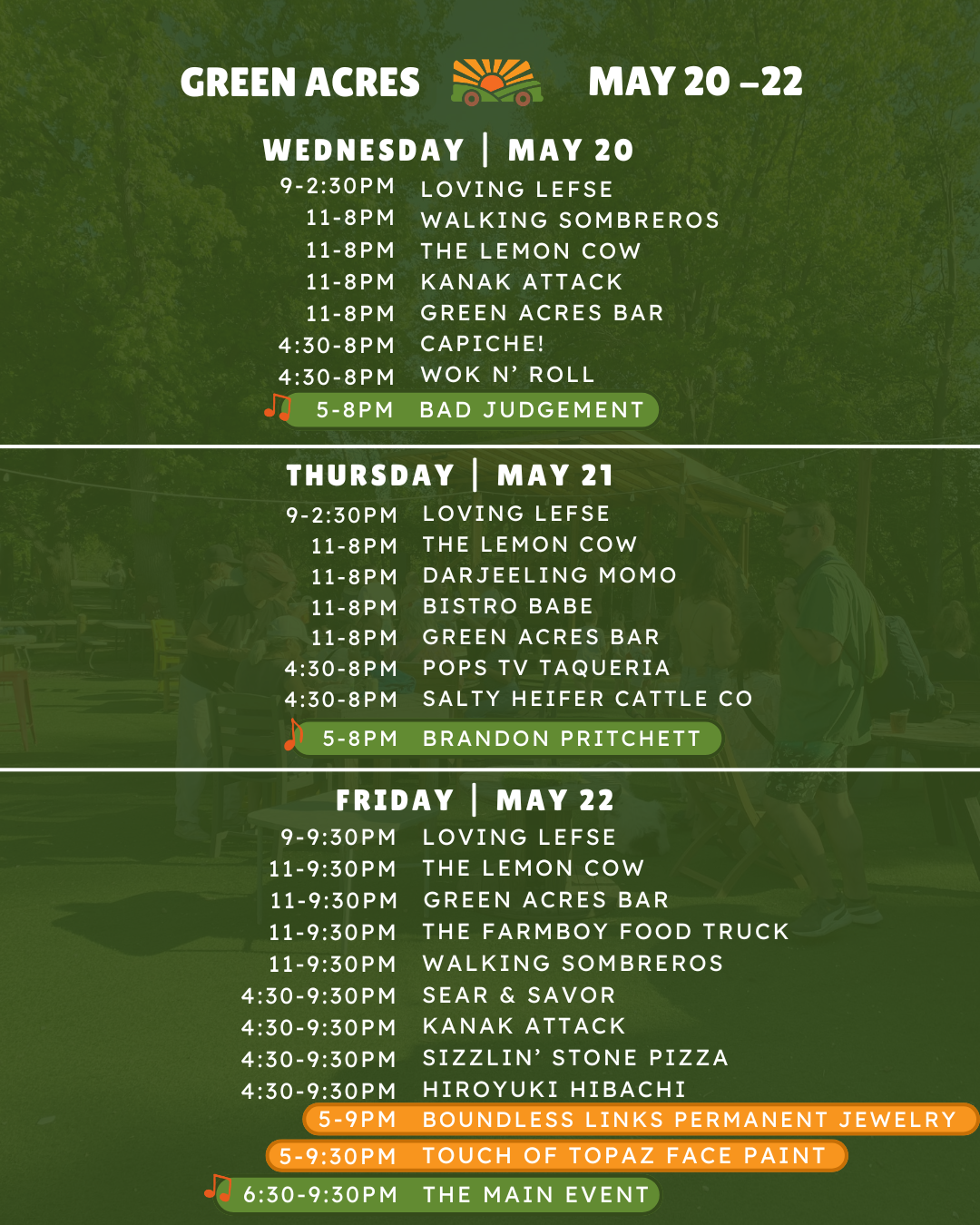 Green Acres | Outdoor Venue & Food Truck Park