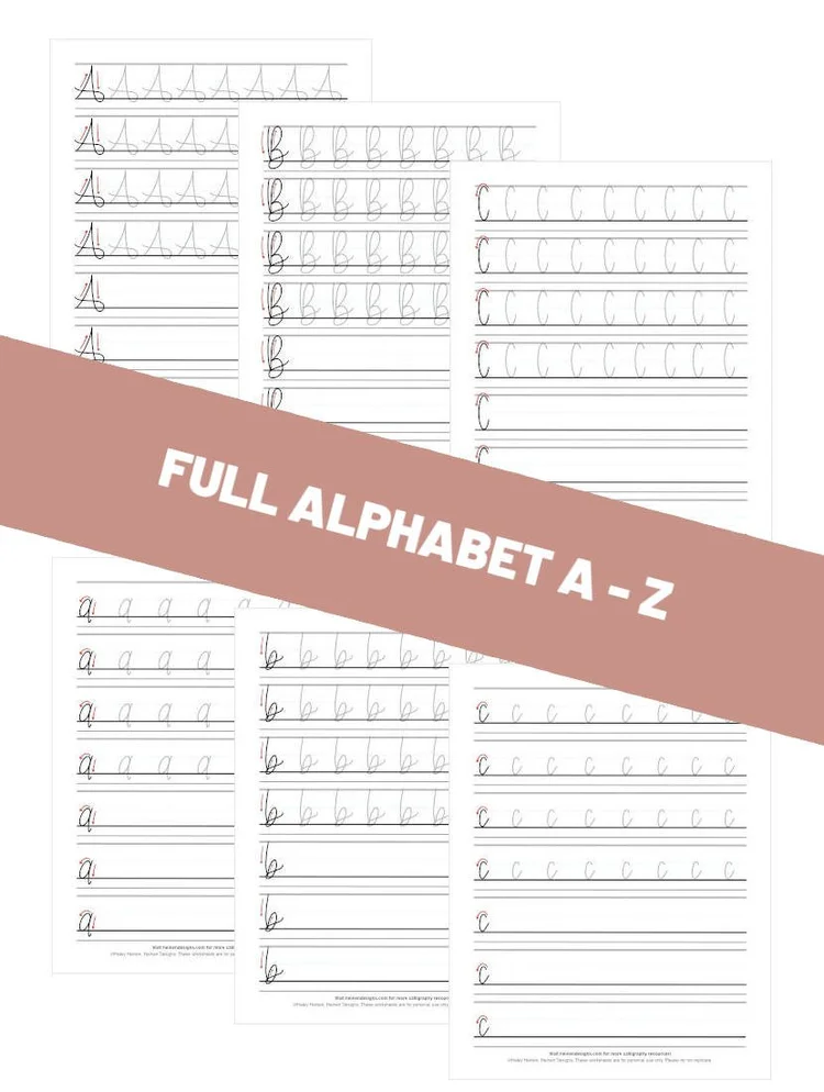 Hand-Lettering Practice Sheets