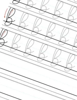 Beginner's Monoline Workbook - Easy Lettering Starter Guide