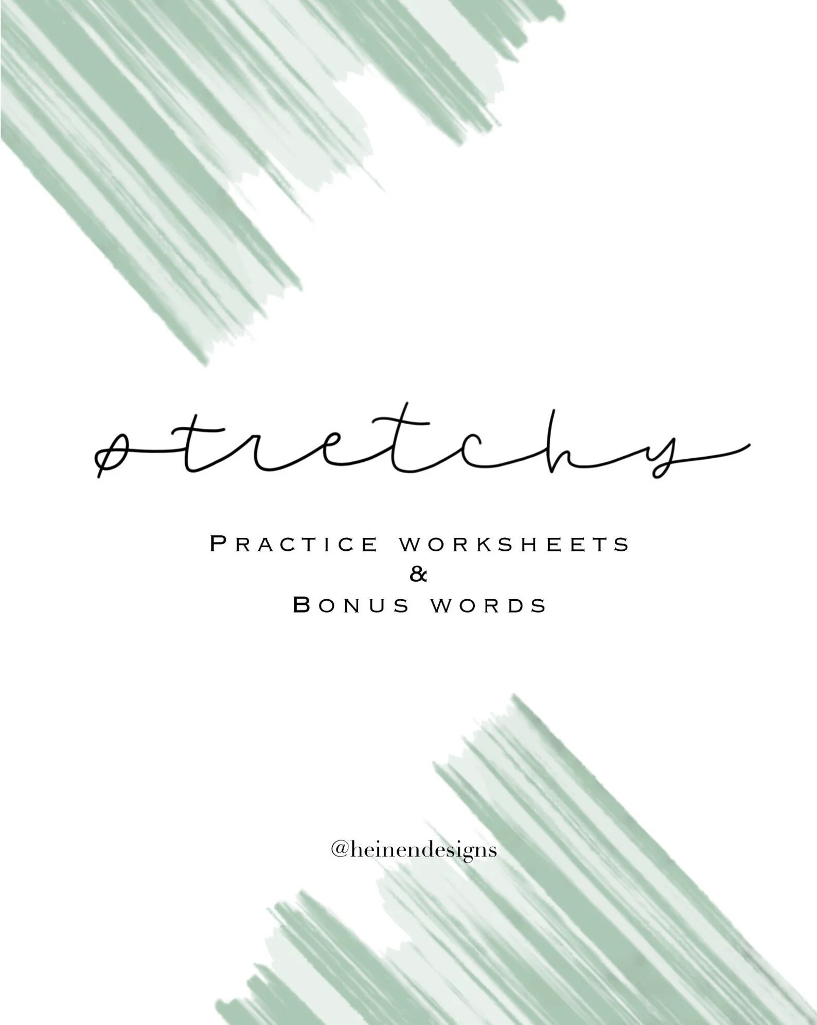 Hand-Lettering Practice Sheets | Heinen Designs