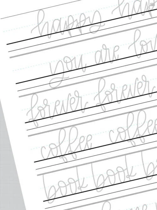 Hand-Lettering Practice Sheets