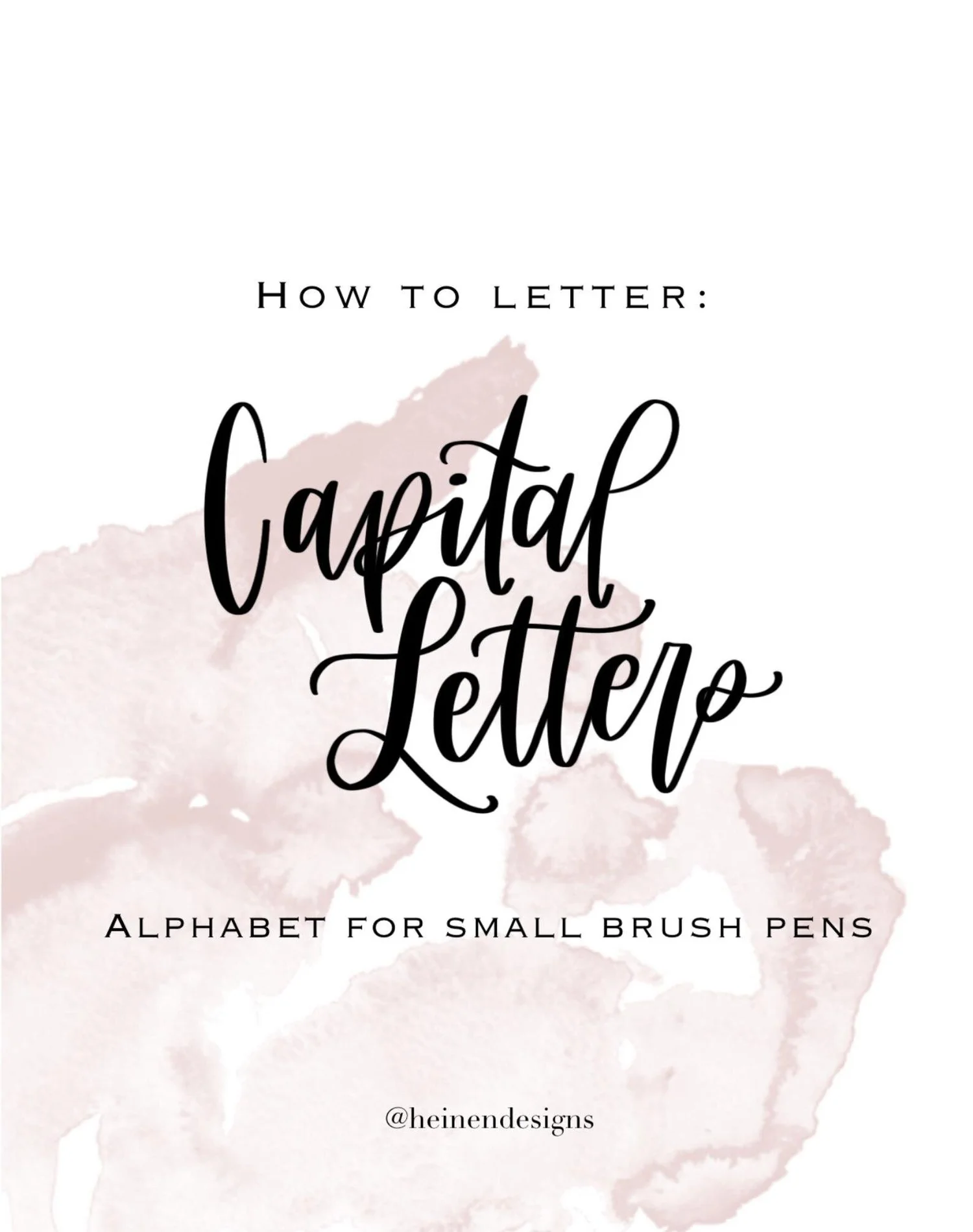 Calligraphy Capital Letters