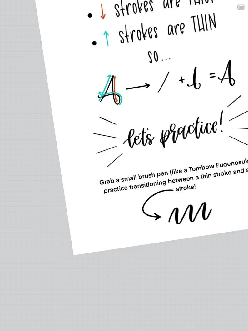 Hand-Lettering Practice Sheets | Heinen Designs