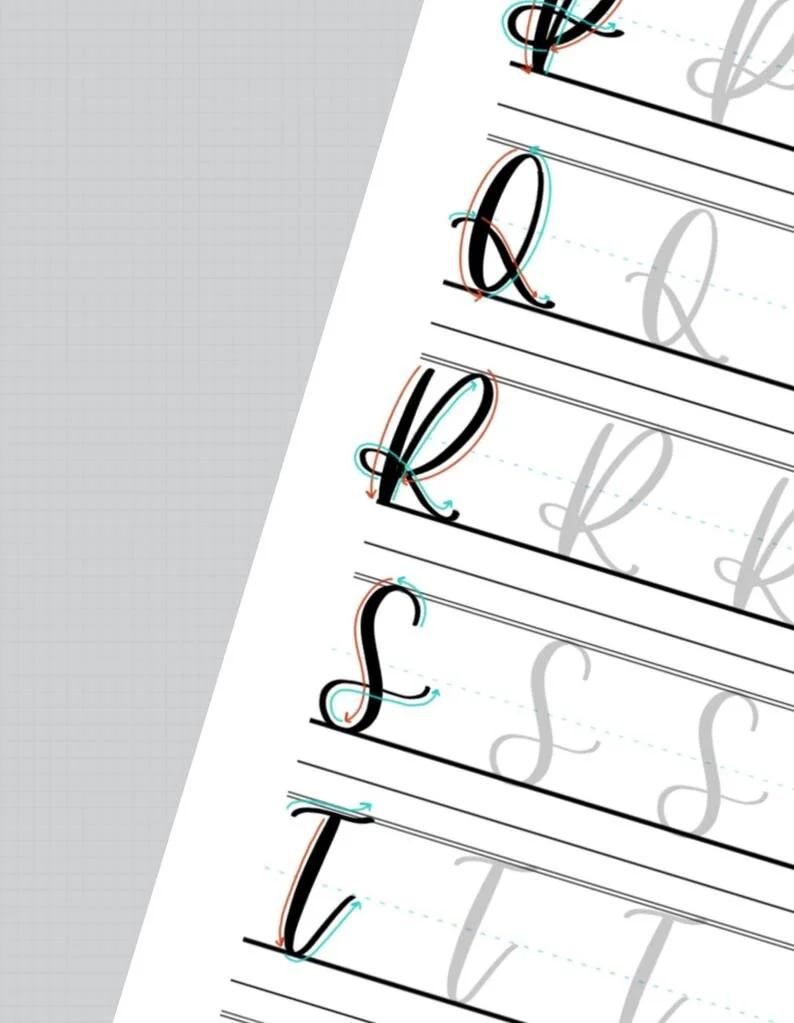 Cursive Capital Letter A