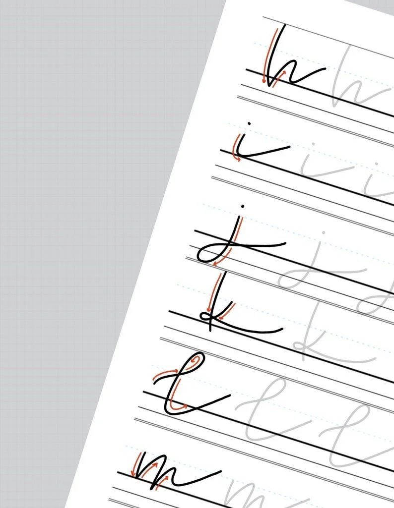 Hand-Lettering Practice Sheets | Heinen Designs